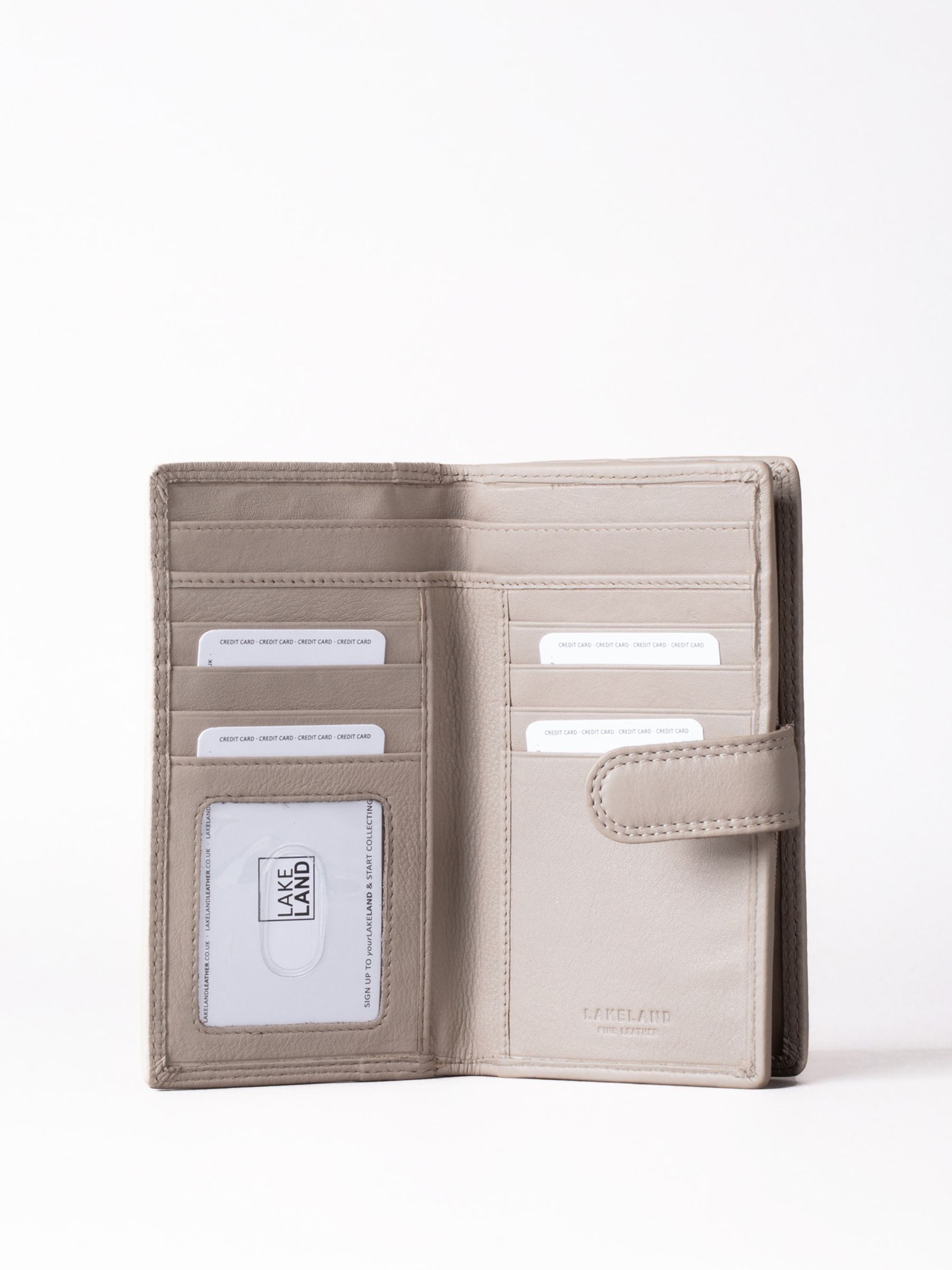 Buy Lakeland Leather Grey Medium Tab Purse from the Next UK online shop