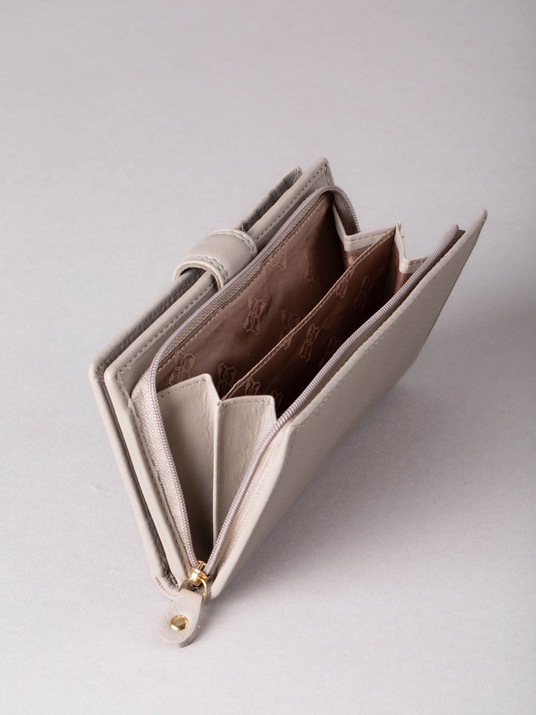 Buy Lakeland Leather Grey Medium Tab Purse from the Next UK online shop