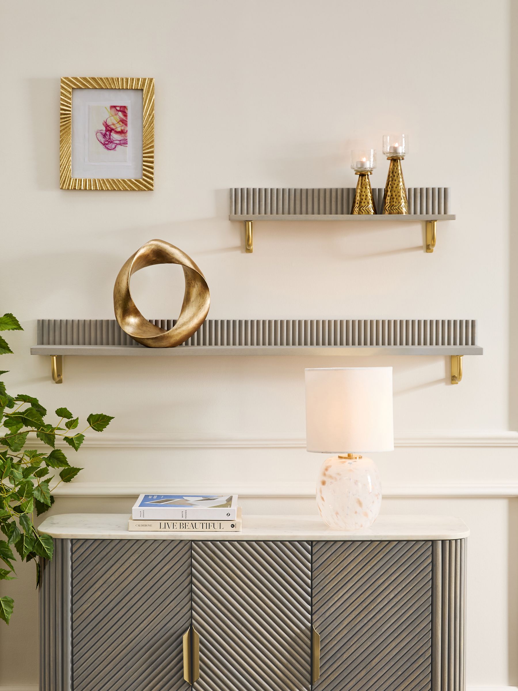 Buy Grey Valencia Wall Shelf from the Next UK online shop