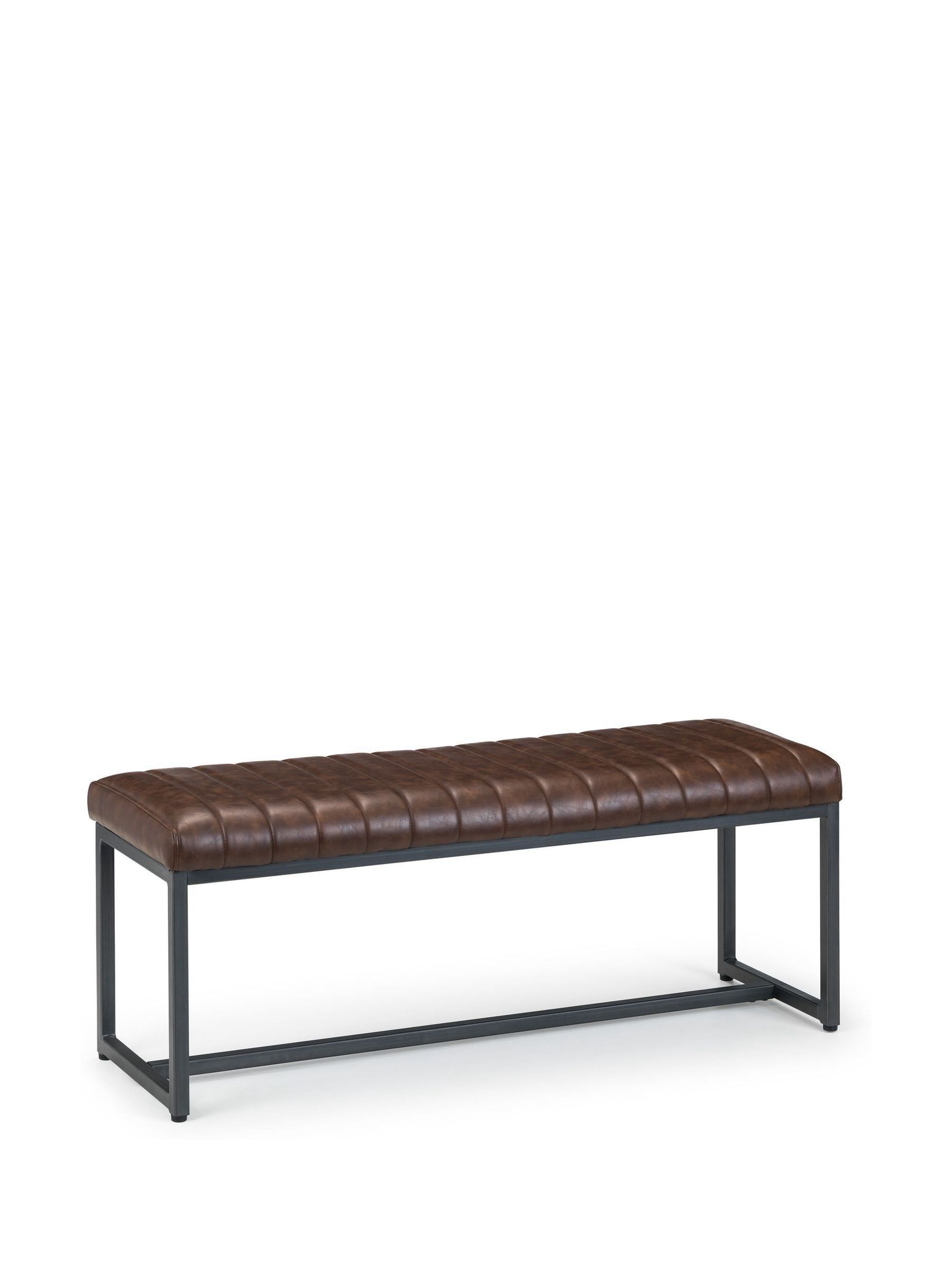 Buy Julian Bowen Oak Brooklyn Upholstered Bench from the Next UK online ...