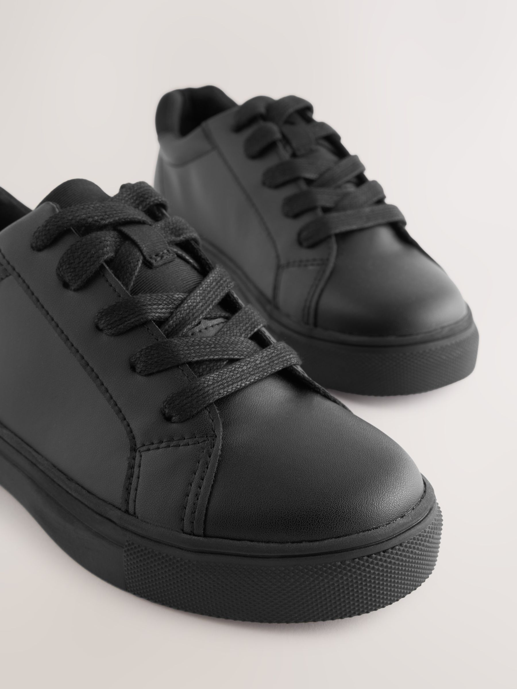 Buy Black Standard Fit (F) Lace Up School Shoes from the Next UK online ...