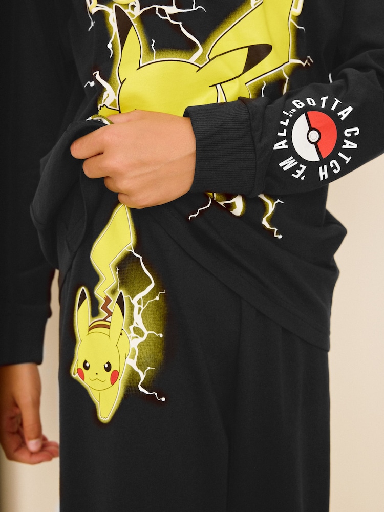Buy Pokémon Yellow/Black - Long Sleeve Pyjamas 2 Pack (4-16yrs) from ...