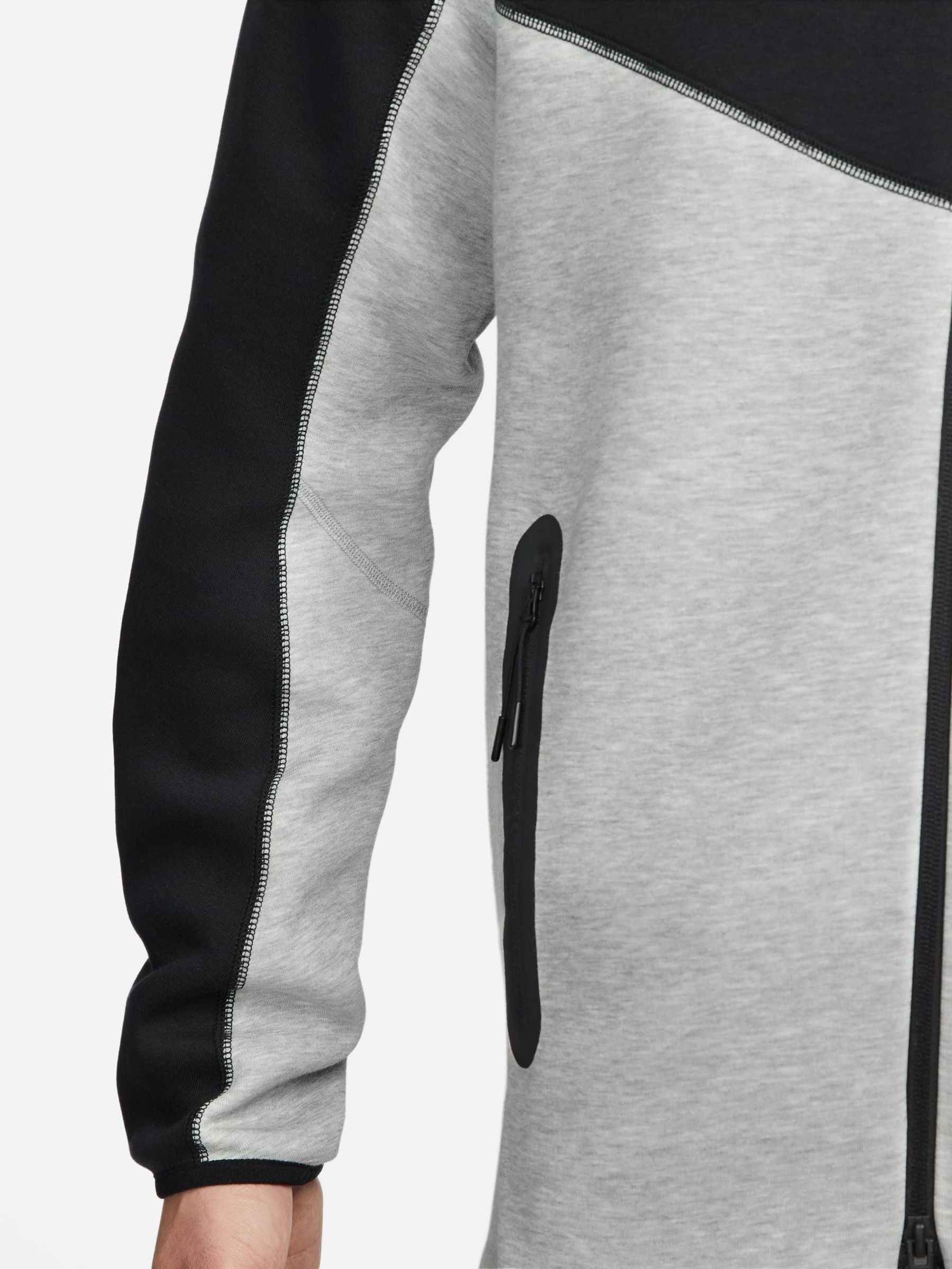 Buy Nike Black/Grey Tech Fleece Zip-Up Hoodie from the Next UK online shop