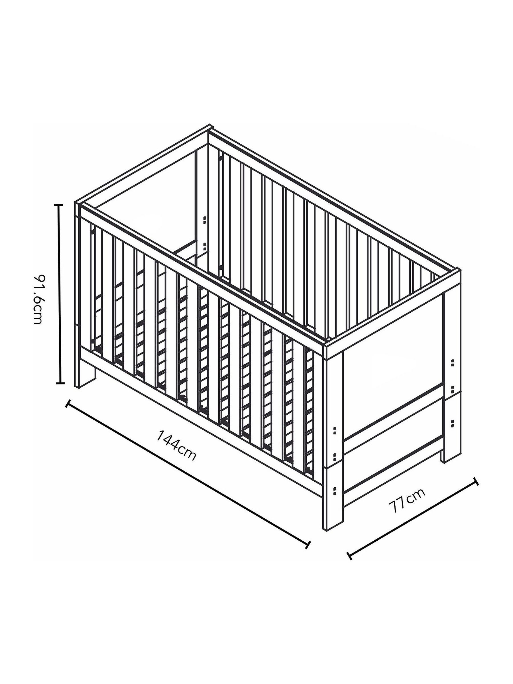 Buy Obaby Grey Wash Nika Cot Bed from the Next UK online shop