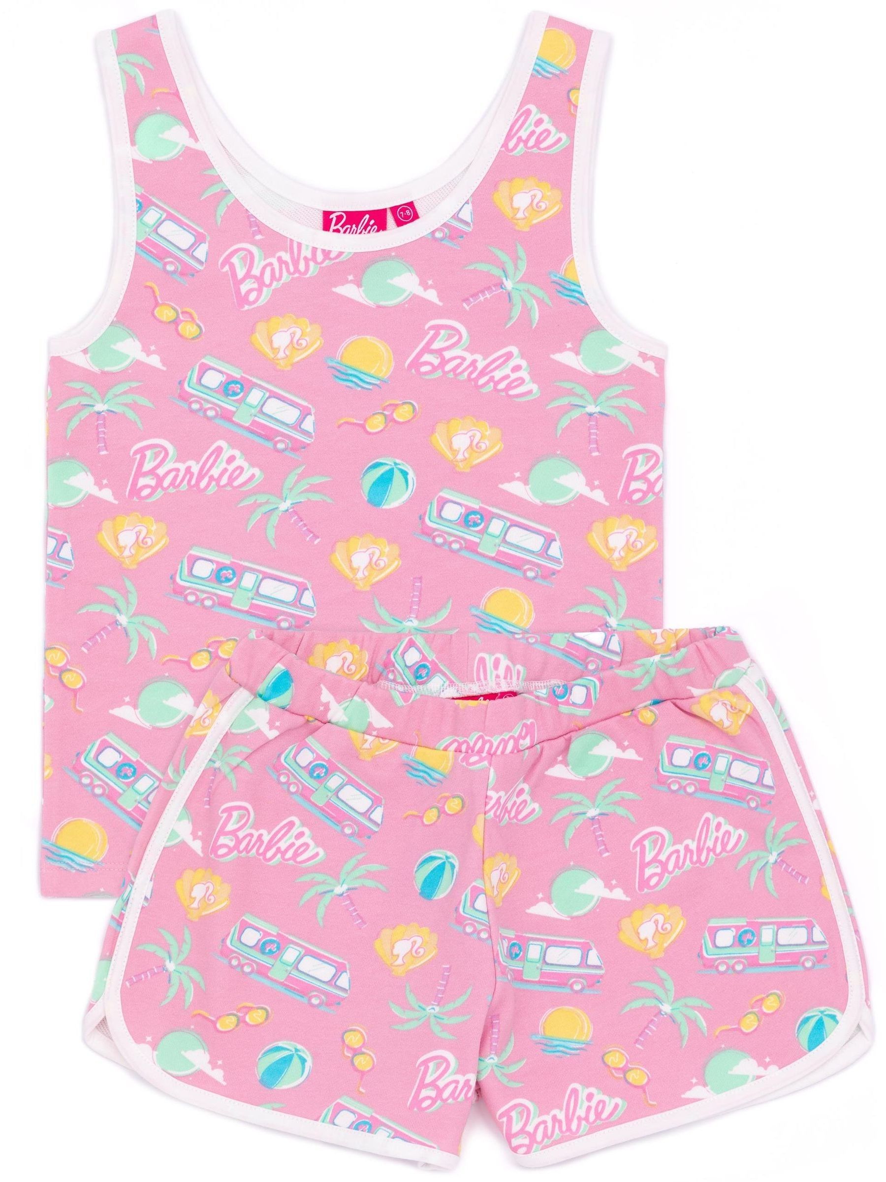 Buy Vanilla Underground Pink Barbie Girls Top & Short 2 Piece Set from ...