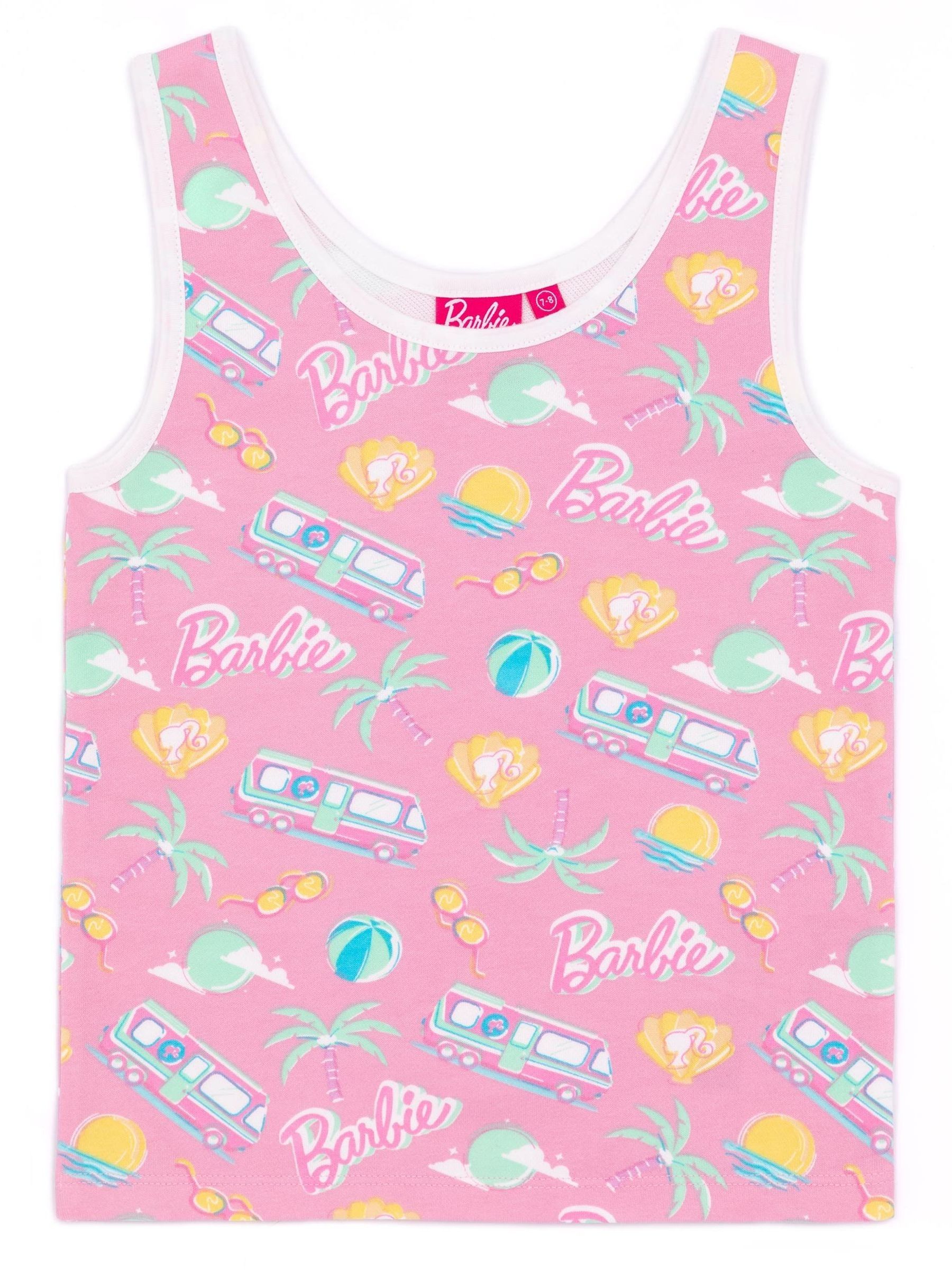 Buy Vanilla Underground Pink Barbie Girls Top & Short 2 Piece Set from ...