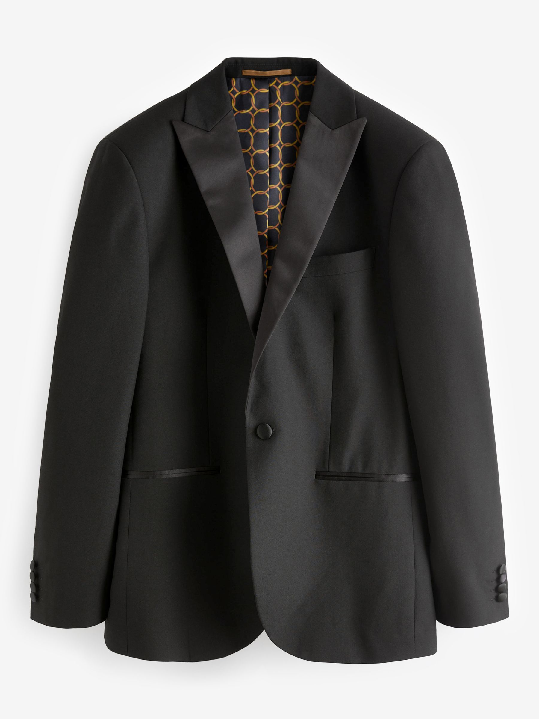 Buy Black Regular Fit Tuxedo Suit Jacket from the Next UK online shop