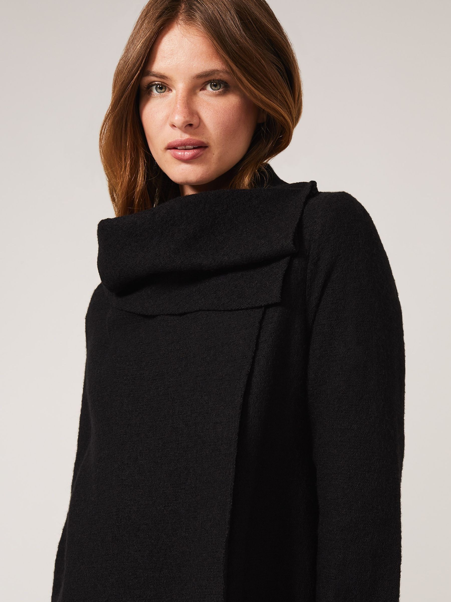 Buy Phase Eight Black Knit Bellona Coat from Next Australia