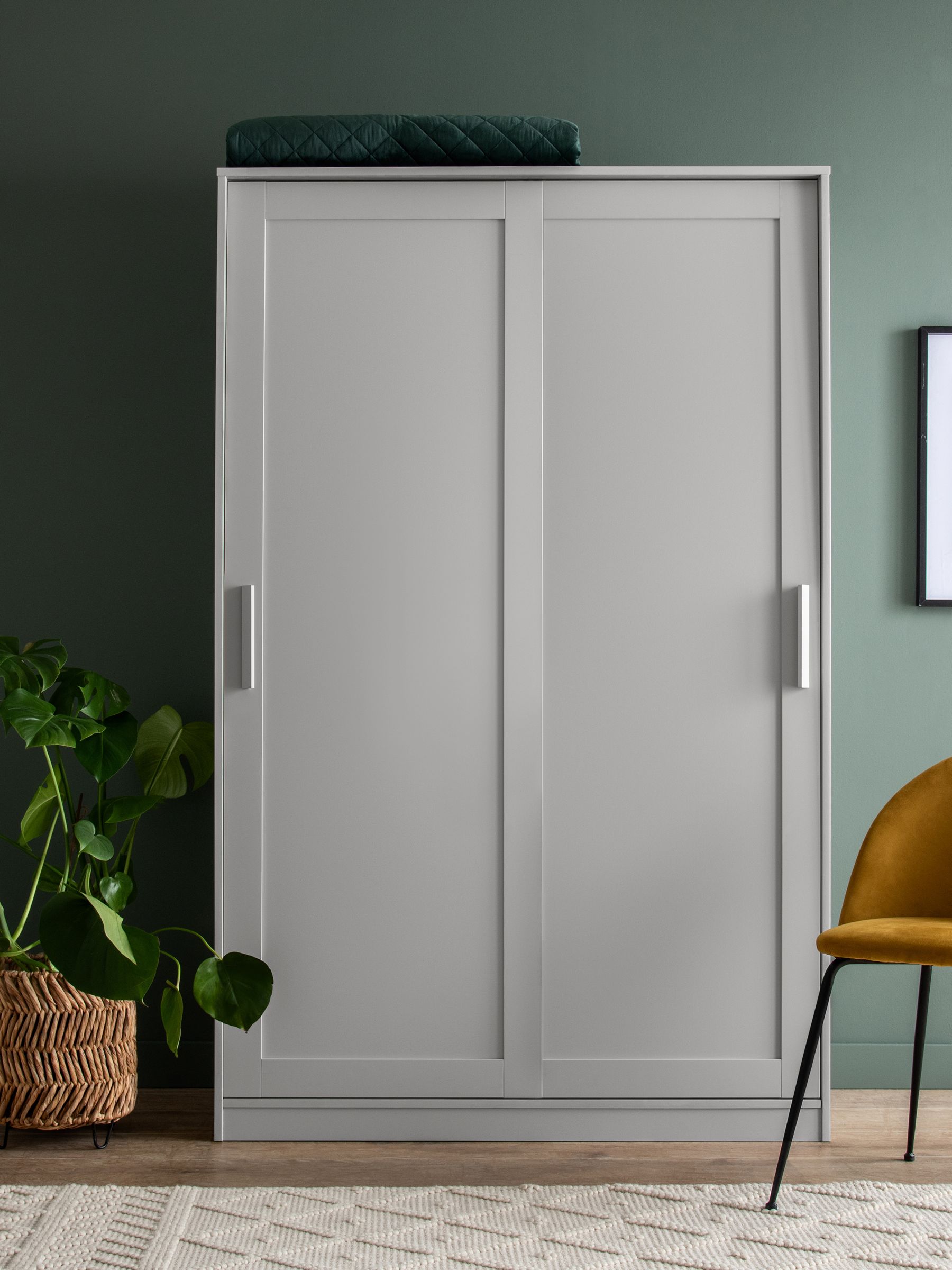 Buy Grey Flynn 1.2m Sliding Wardrobe from Next Ireland