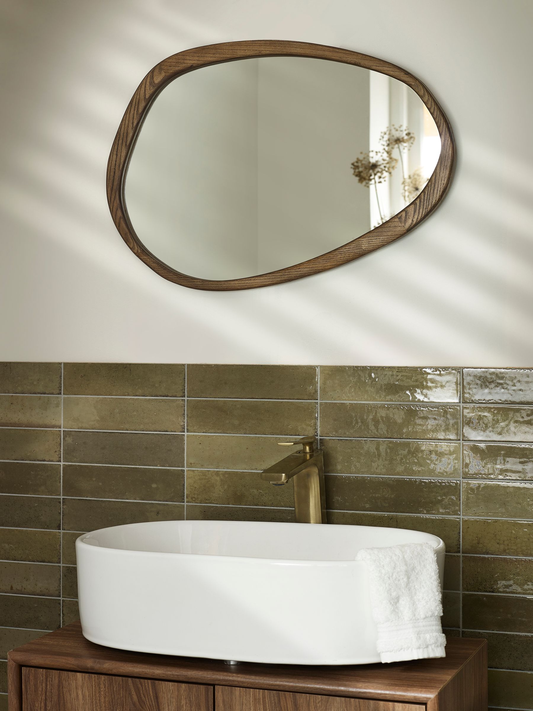 Buy Natural Jackson Round Pebble Wall Mirror from the Next UK online shop