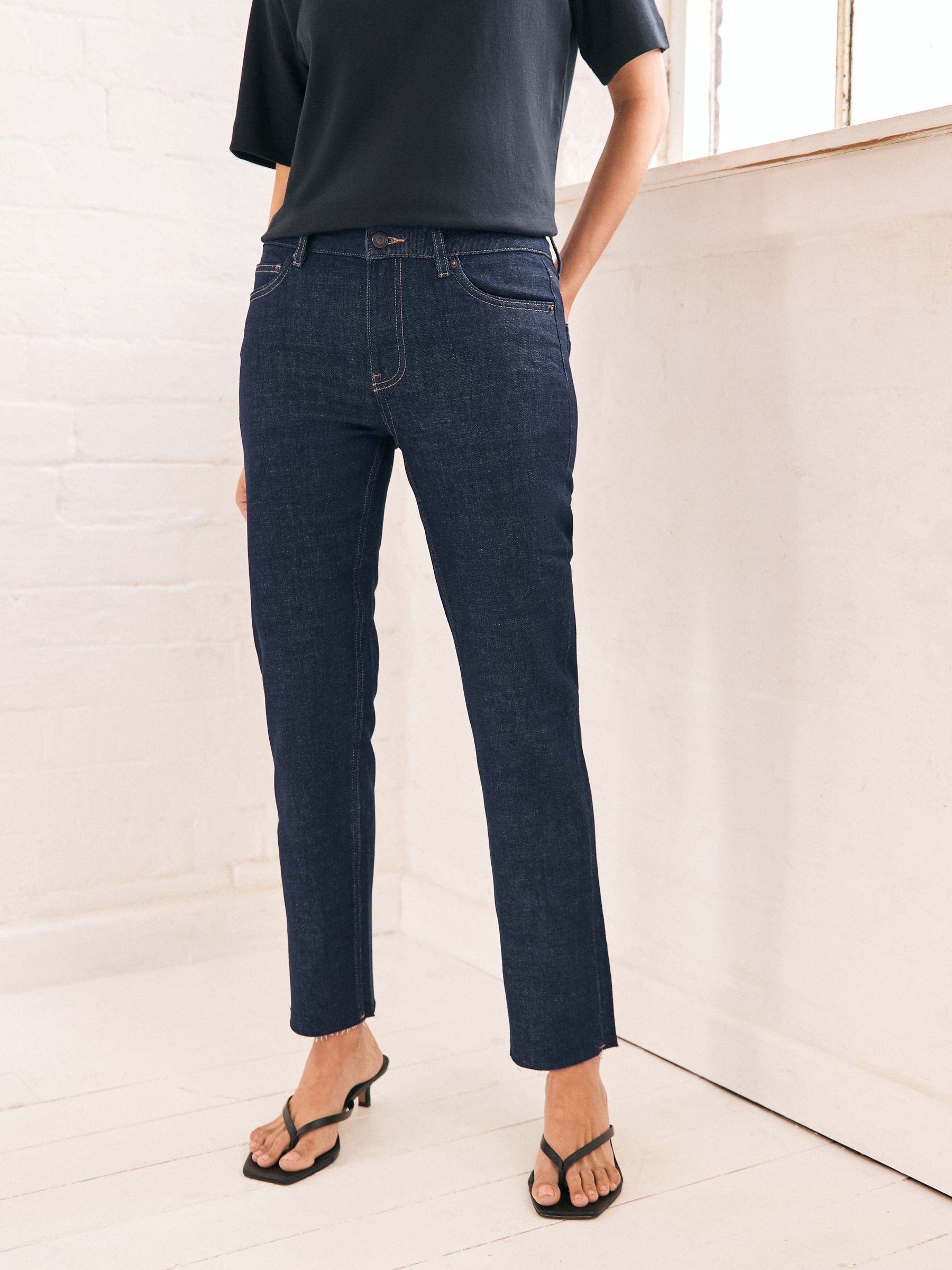 Buy Rinse Blue Slim Straight Jeans from the Next UK online shop