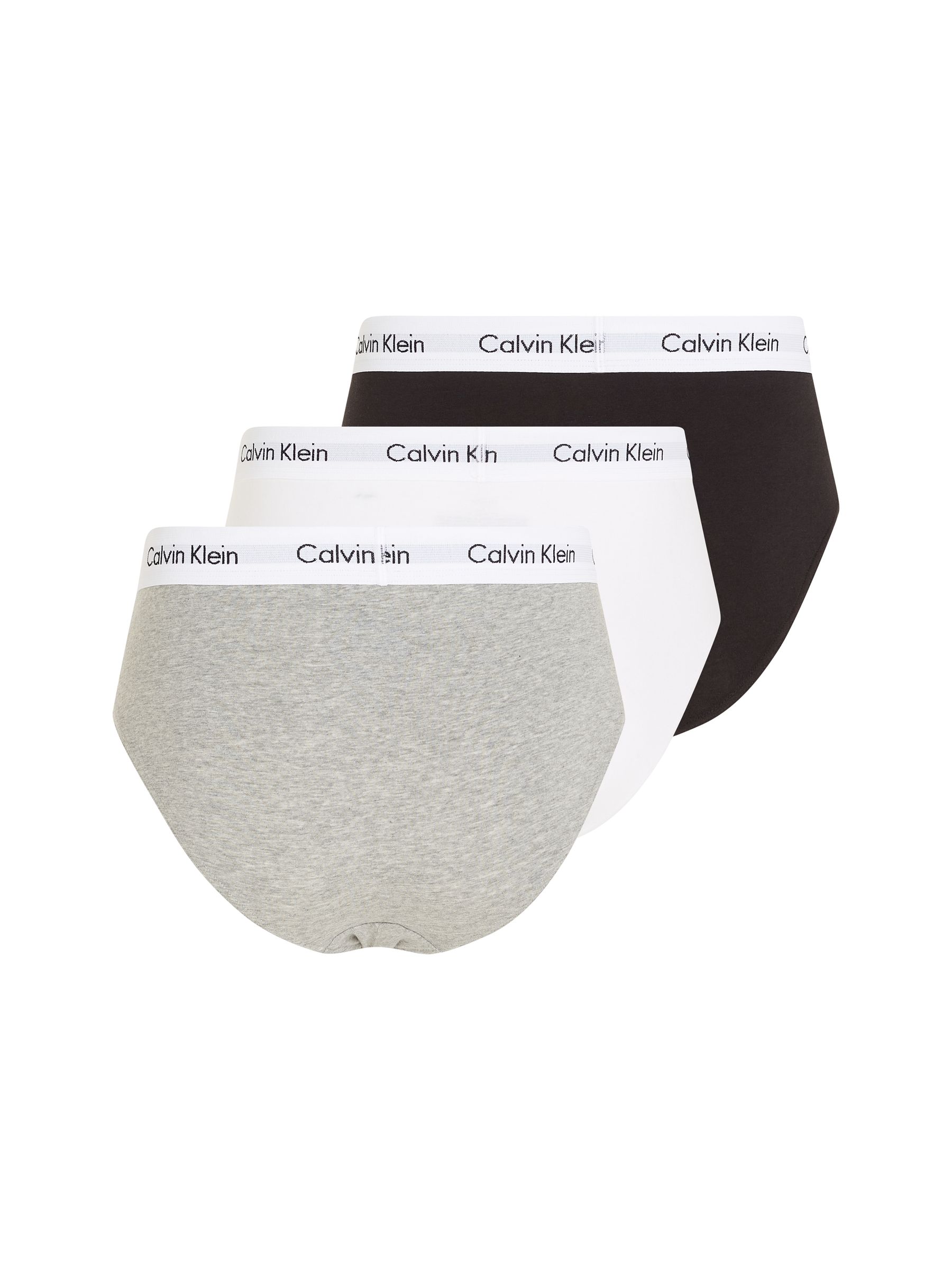 Buy Calvin Klein Black/White/Grey Cotton Stretch Hip Boxer Briefs 3 ...