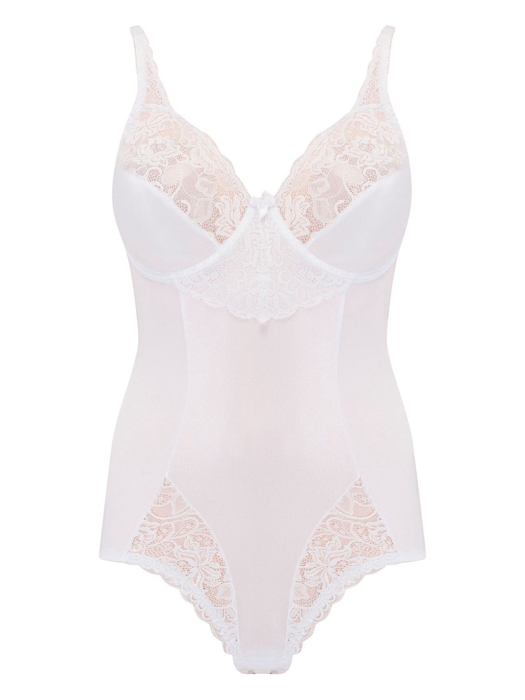 Buy Charnos White Superfit Shapewear Full Cup Tummy Control Bodyshaper ...