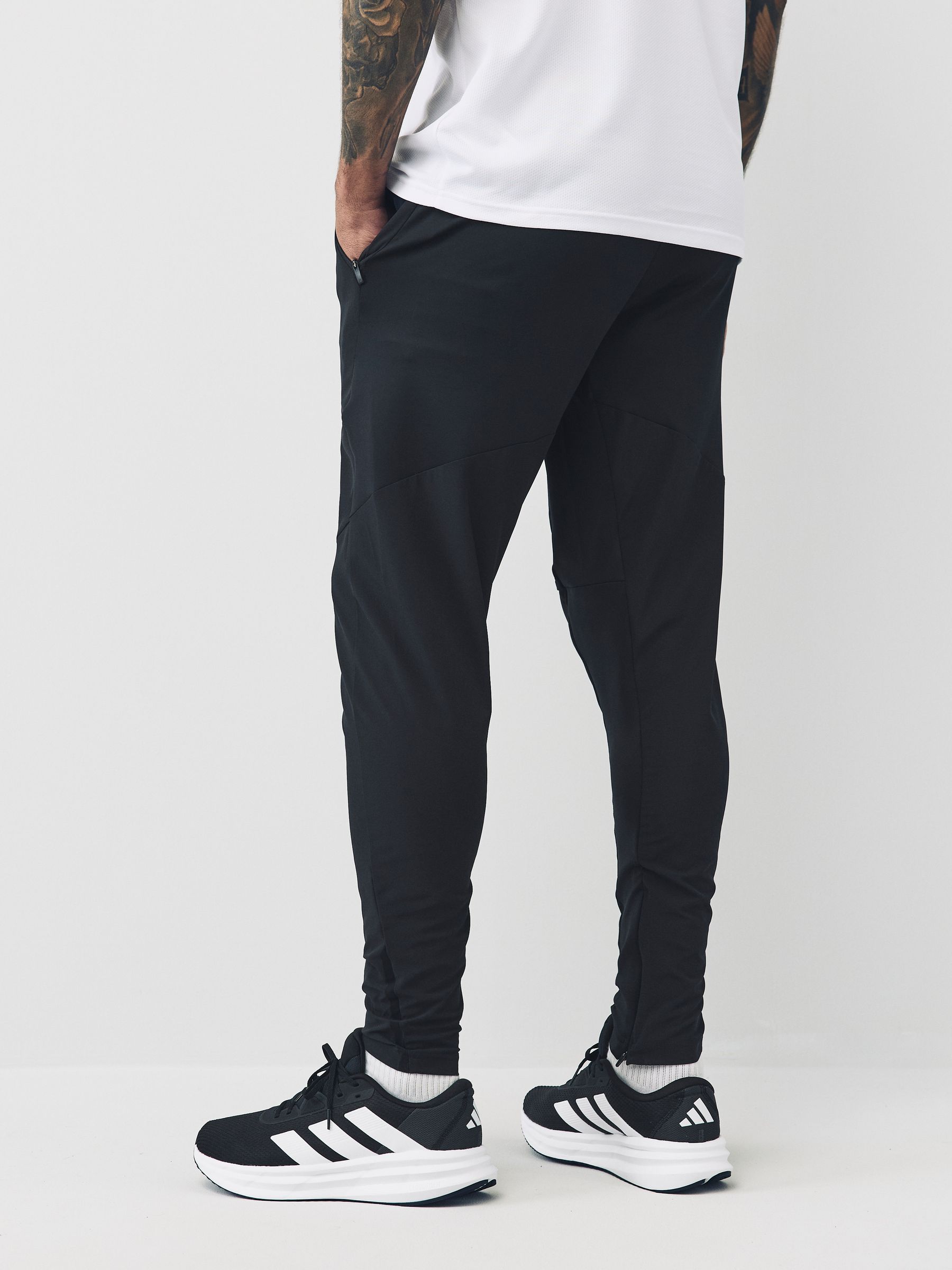 Buy adidas Black Designed for Training Hybrid Joggers from the Next UK ...
