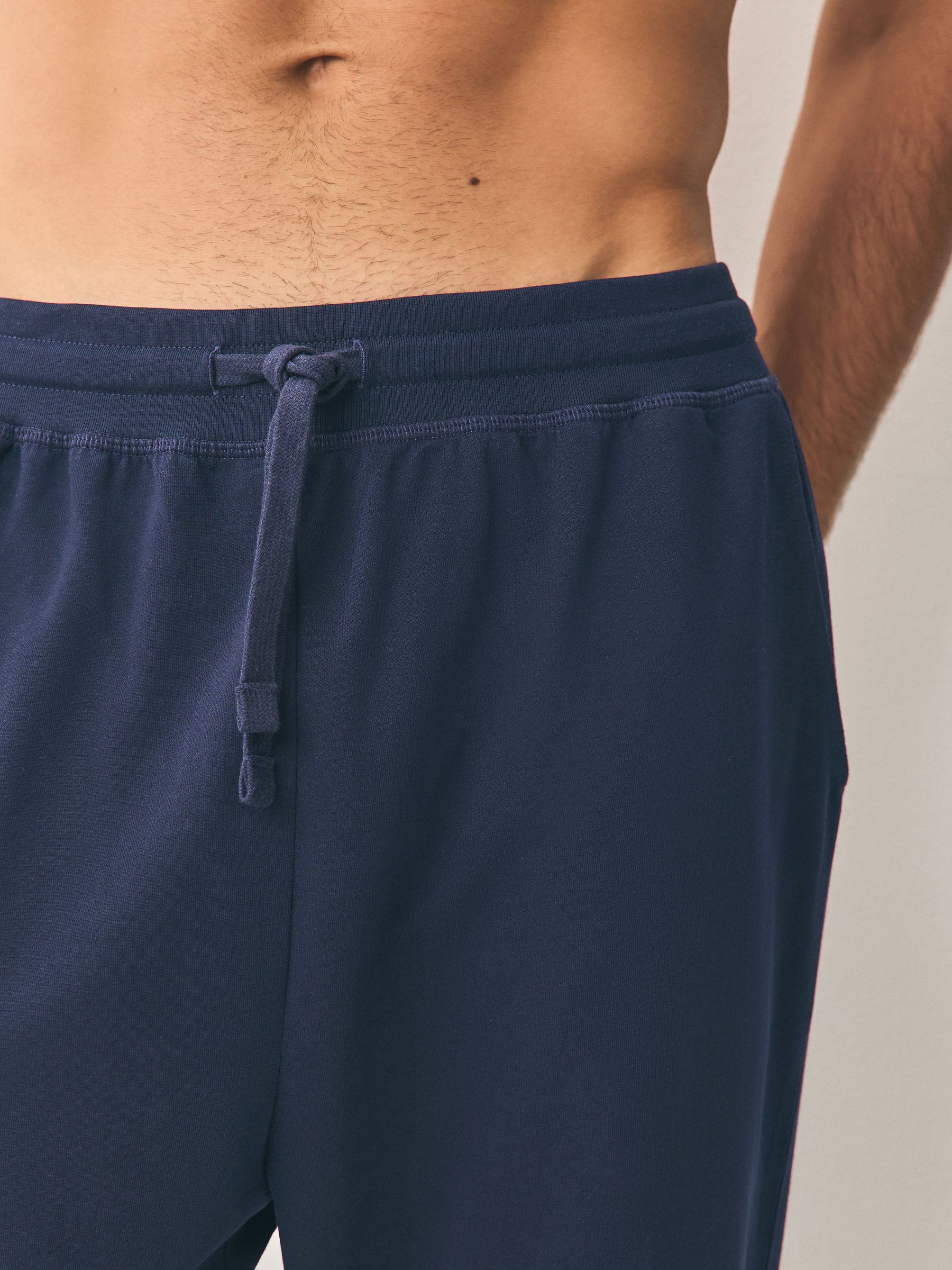 Buy Black/Navy Cuffed Loopback Open Joggers 2 Pack from the Next UK ...