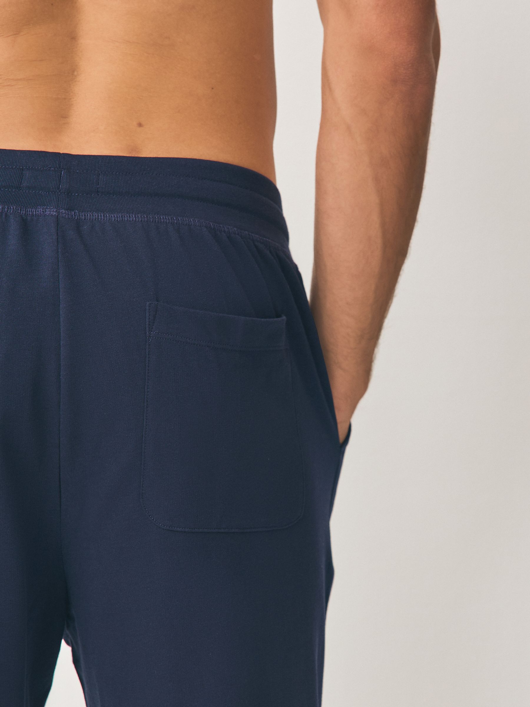 Buy Black/Navy Cuffed Loopback Open Joggers 2 Pack from the Next UK ...
