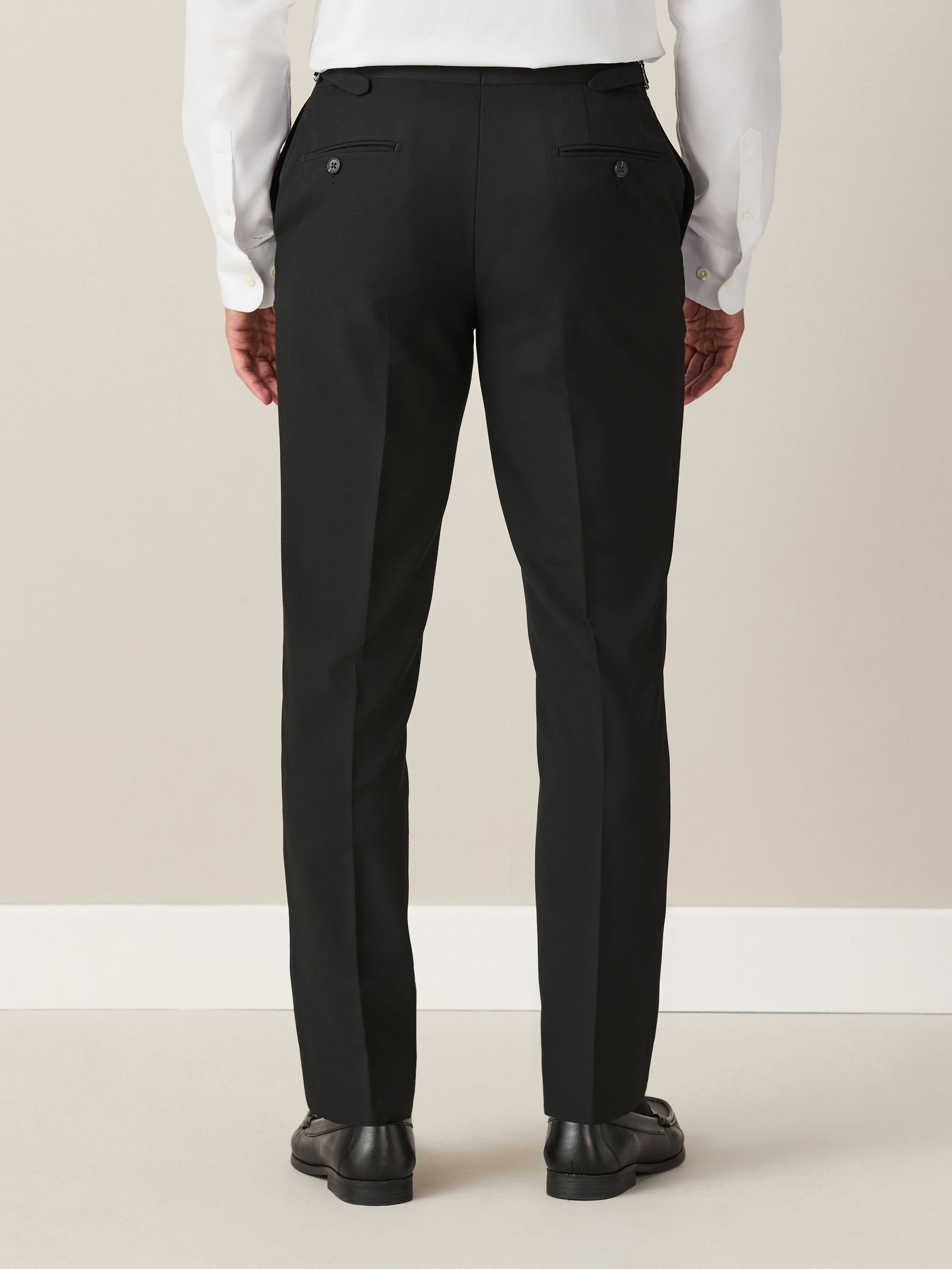 Buy Black Slim Fit Suit Trousers With Side Adjuster from Next Israel