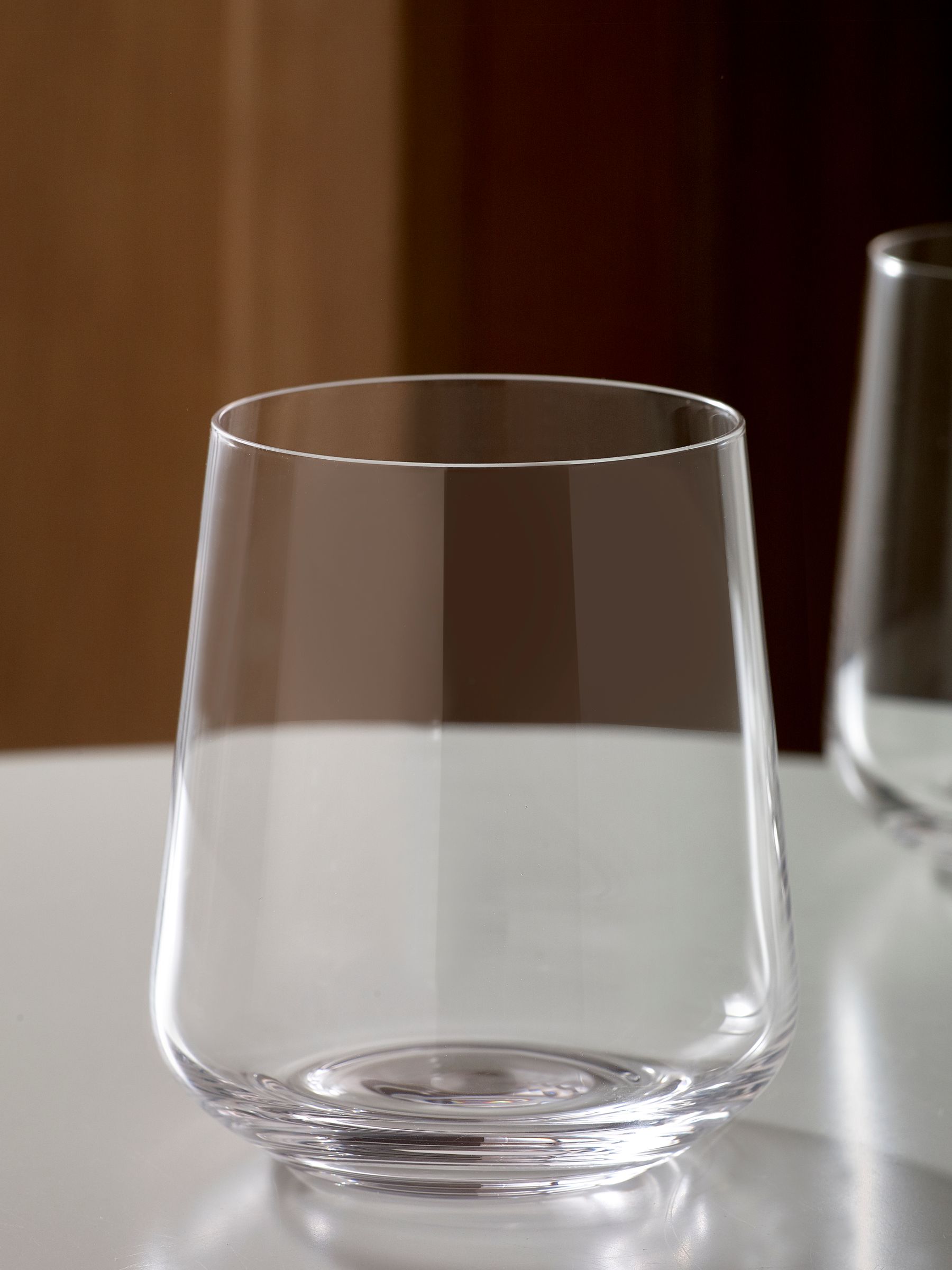 Buy Clear Belgravia Crystal Tapered Set of 4 Short Tumbler Glasses from ...