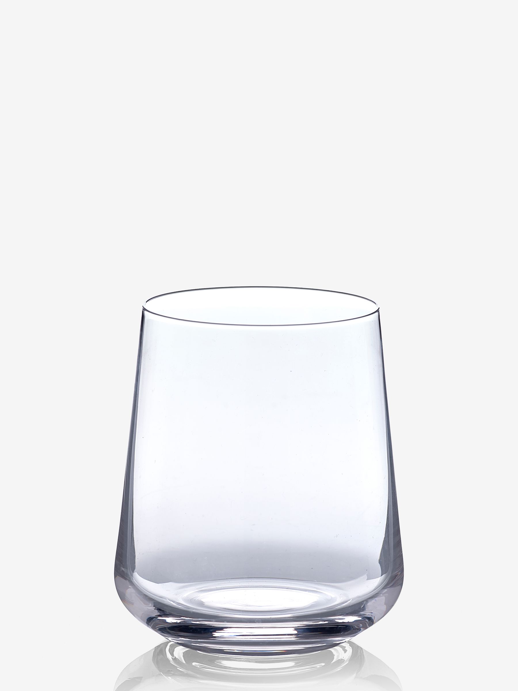 Buy Clear Belgravia Crystal Tapered Set of 4 Short Tumbler Glasses from ...