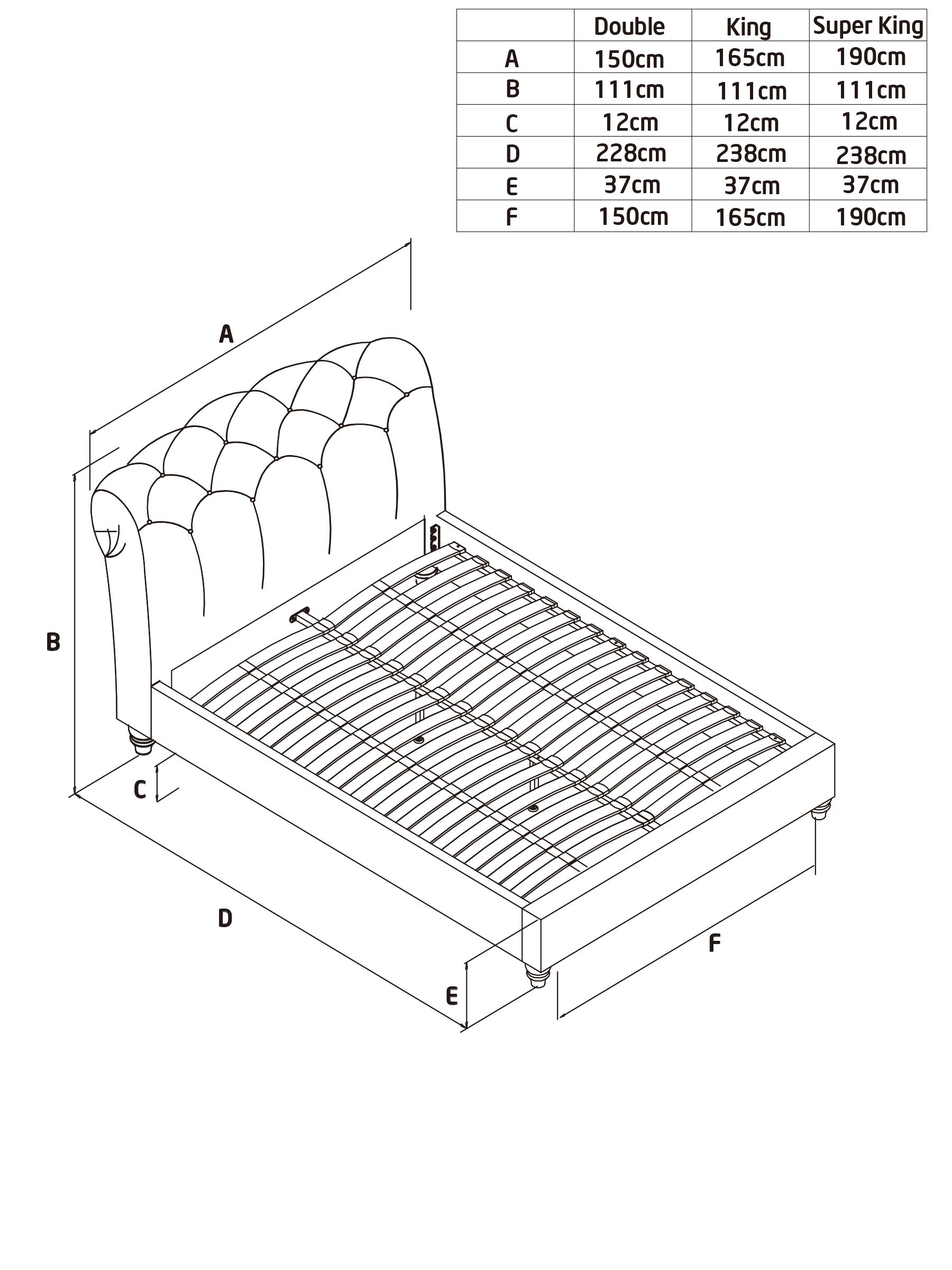 Buy Wool Blend Natural Stone Hartford Upholstered Bed Frame from the ...