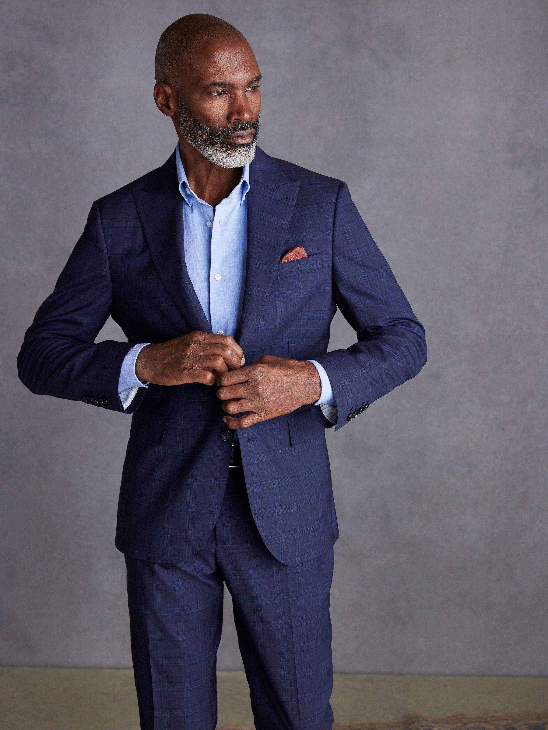Buy Blue Signature TG Di Fabio Italian Wool Suit Jacket from the Next ...