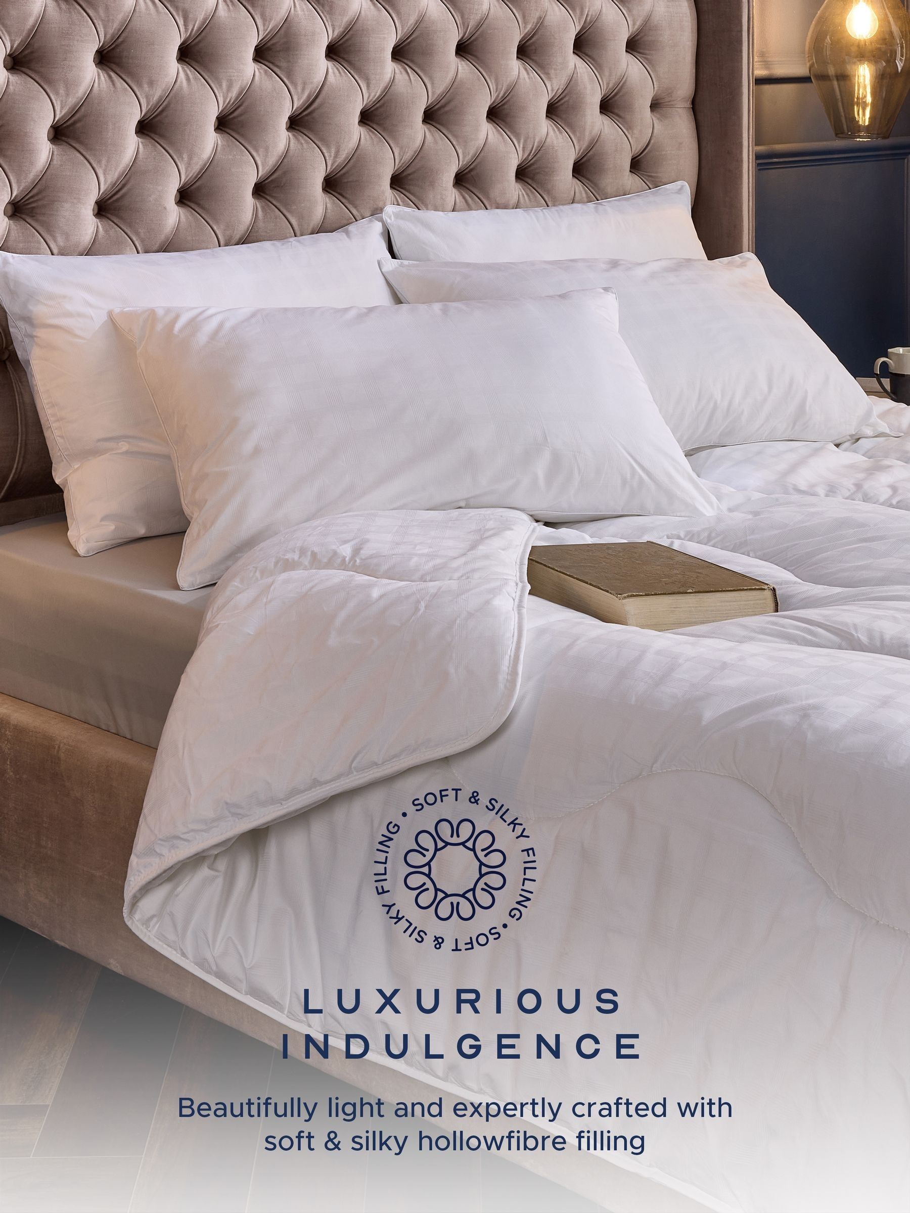 Buy Snuggledown 100% Cotton Medium Back Sleeper White Pillow from the ...