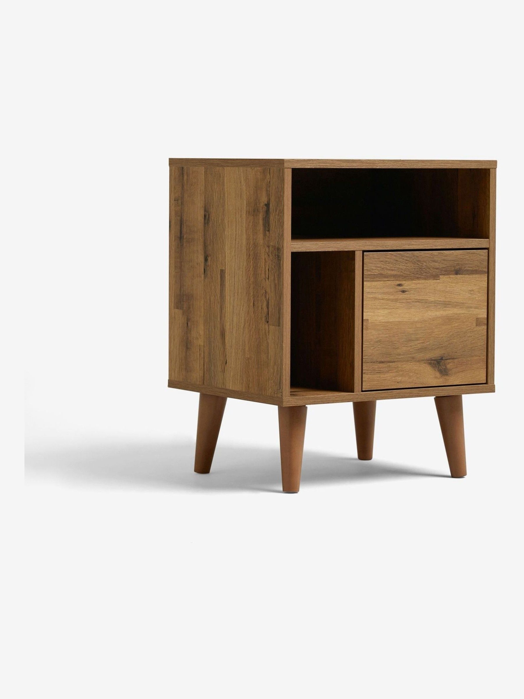 Buy Dark Bronx Oak Effect Multi Bedside Table from the Next UK online shop