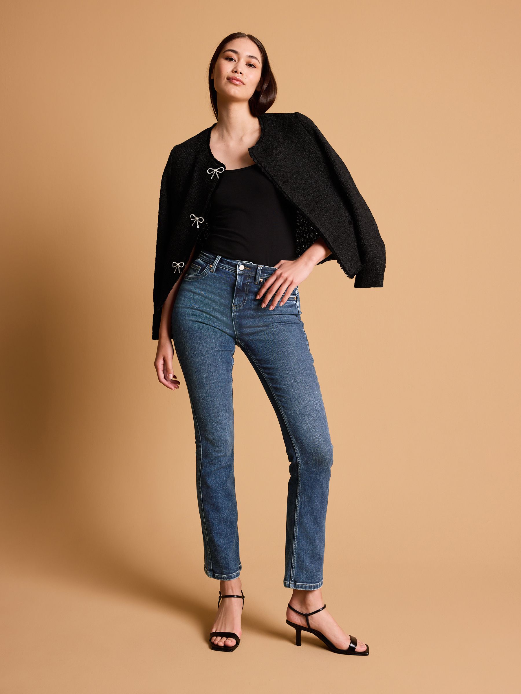 Buy Dark Blue Supersoft Bootcut Jeans from Next Ireland