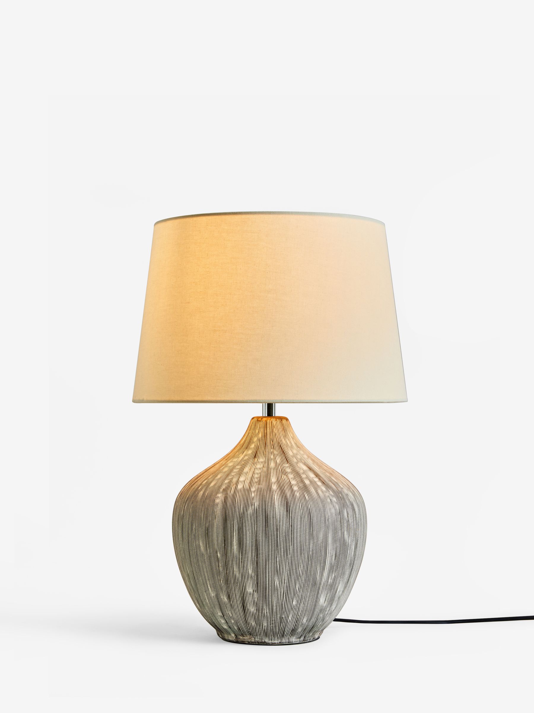 Buy Cream Scratch Ceramic Large Table Lamp from the Next UK online shop
