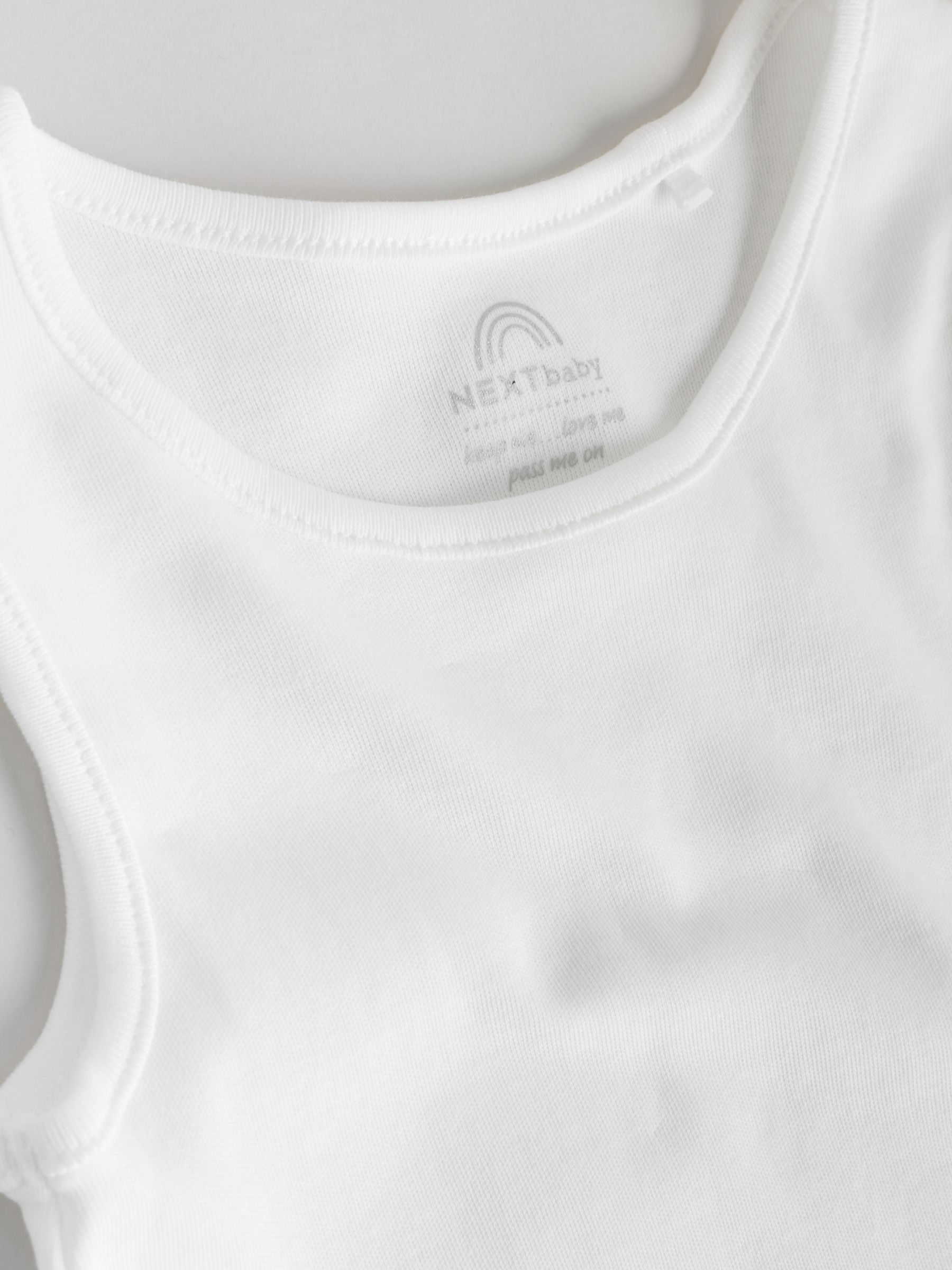 Buy White 10 Pack Baby Vest Bodysuits from the Next UK online shop