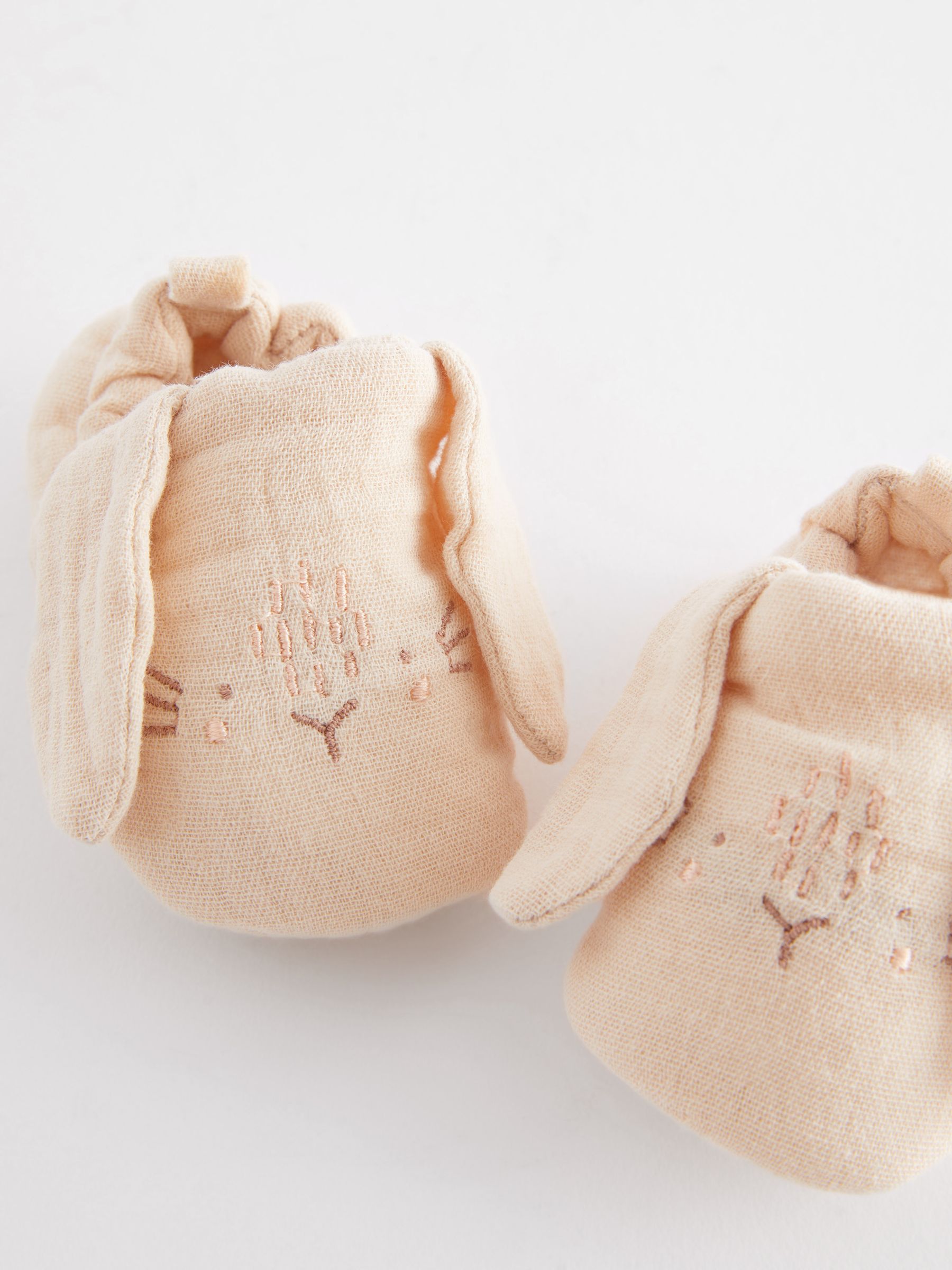 Buy Neutral Bunny Character Slip-On Baby Shoes (0-24mths) from the Next ...