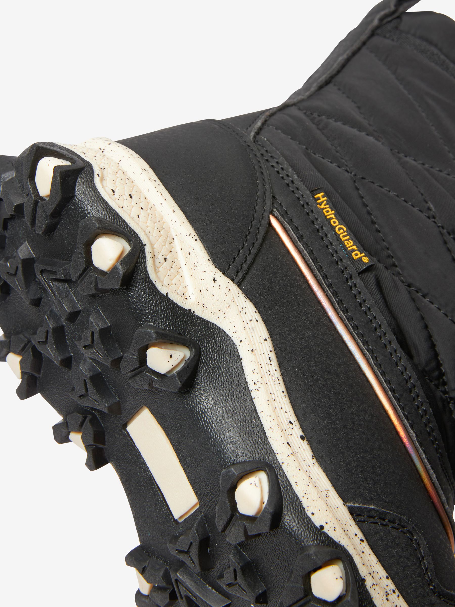 Buy Black/Rose Gold Waterproof Warm Faux Fur Lined Snow Boots from the ...