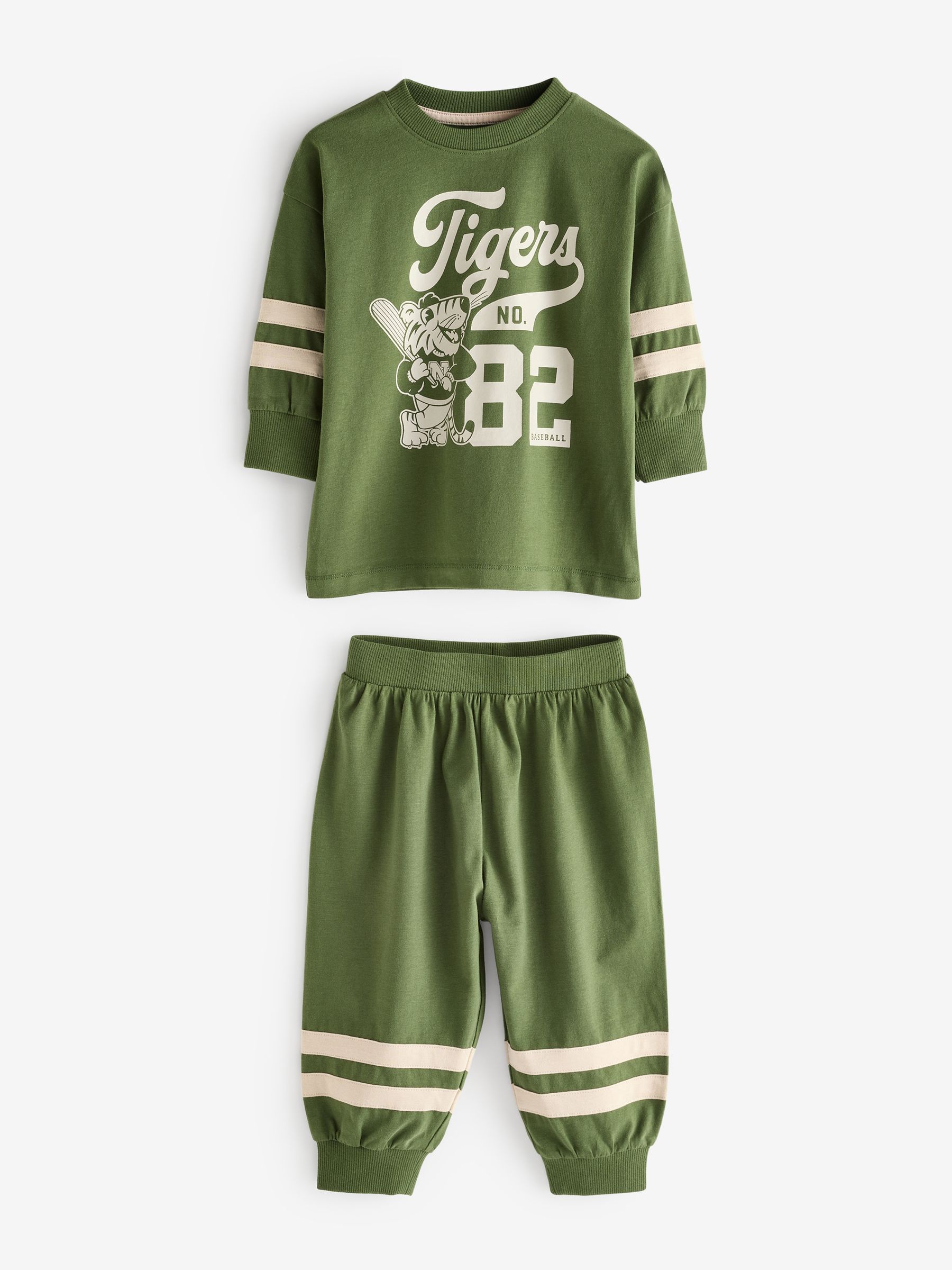 Buy Multi Bright Varsity Oversized Pyjamas 3 Pack (9mths-10yrs) from ...