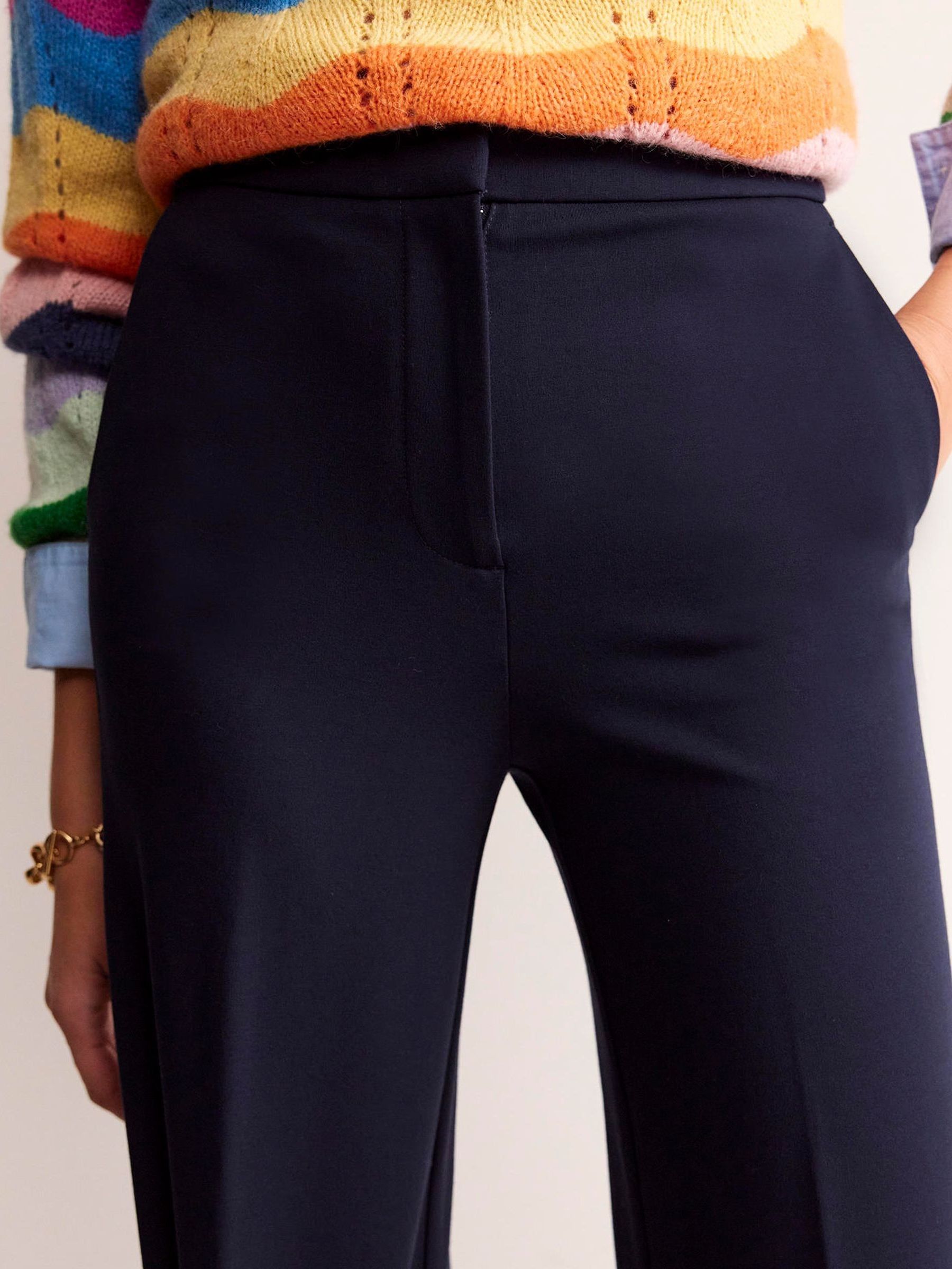 Buy Boden Blue Hampshire Ponte Trousers from the Next UK online shop