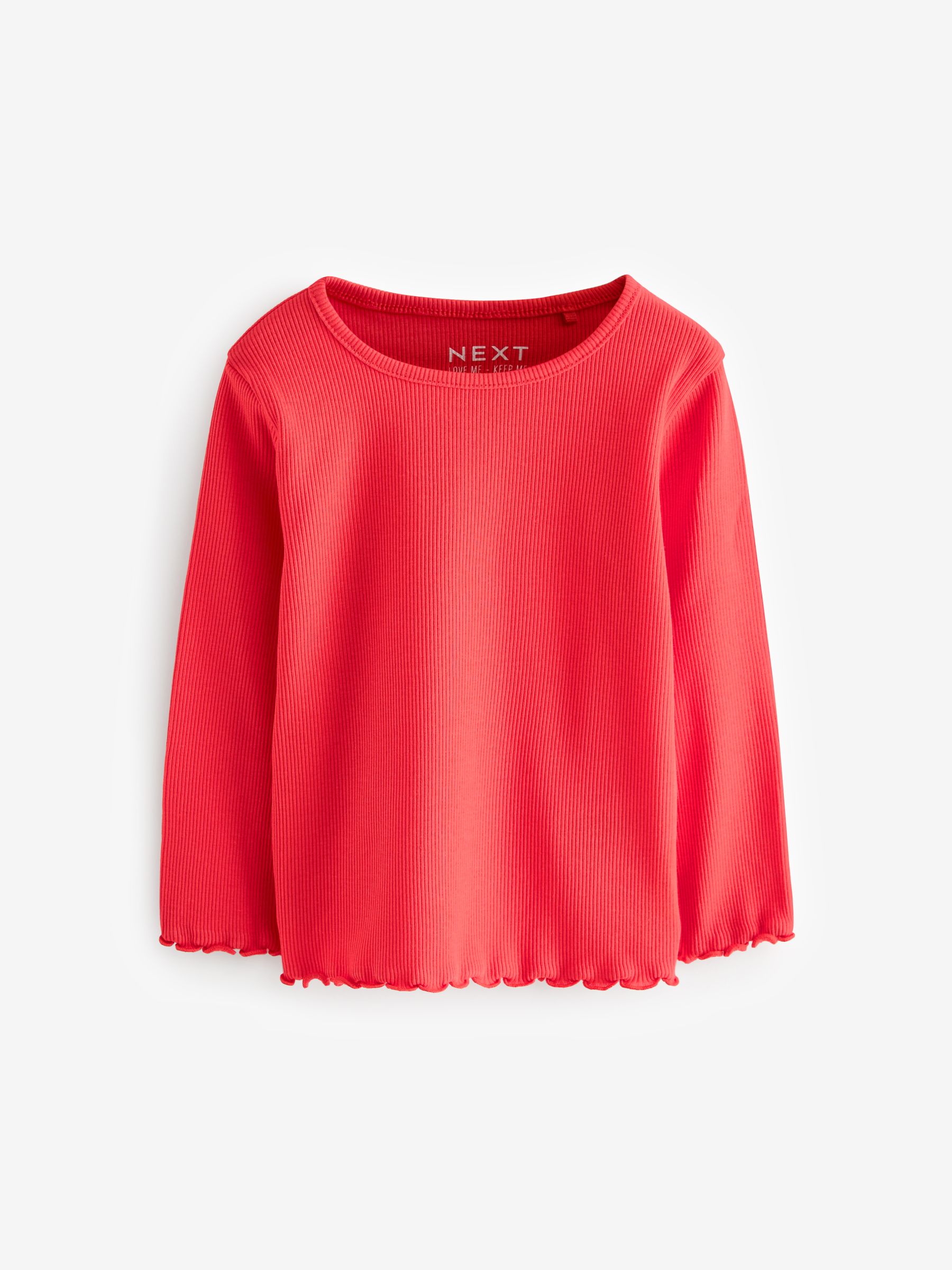 Buy Navy Ribbed Long Sleeve Tops 5 Pack (3mths-7yrs) from Next Australia