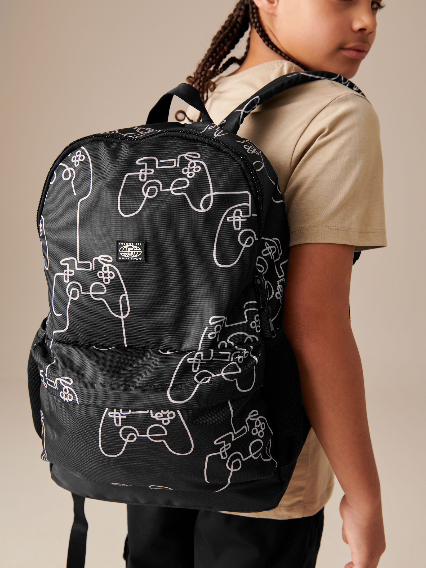 Buy Gamer Print Printed Backpack from the Next UK online shop