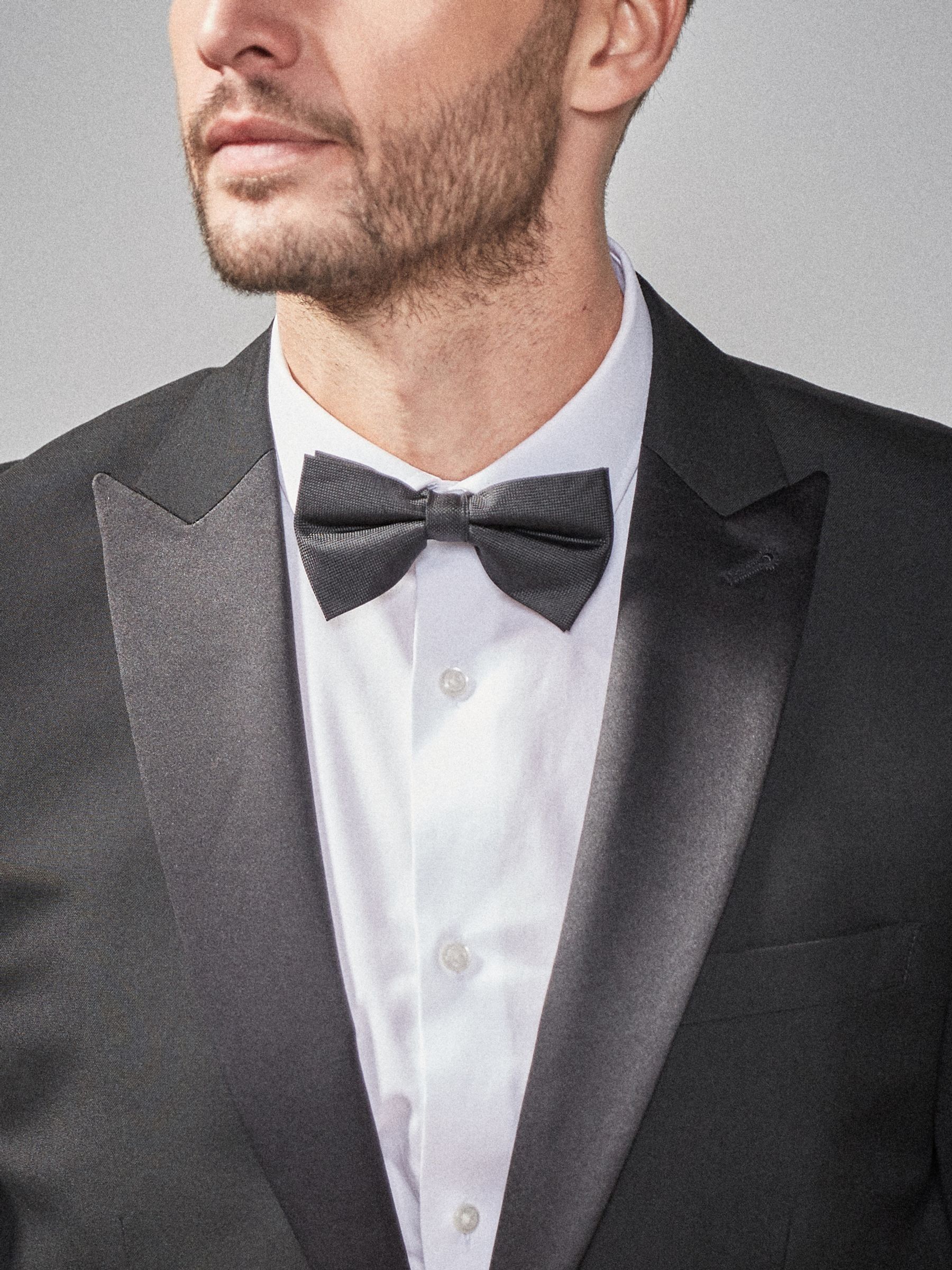 Buy Black Skinny Fit Tuxedo Suit Jacket from the Next UK online shop
