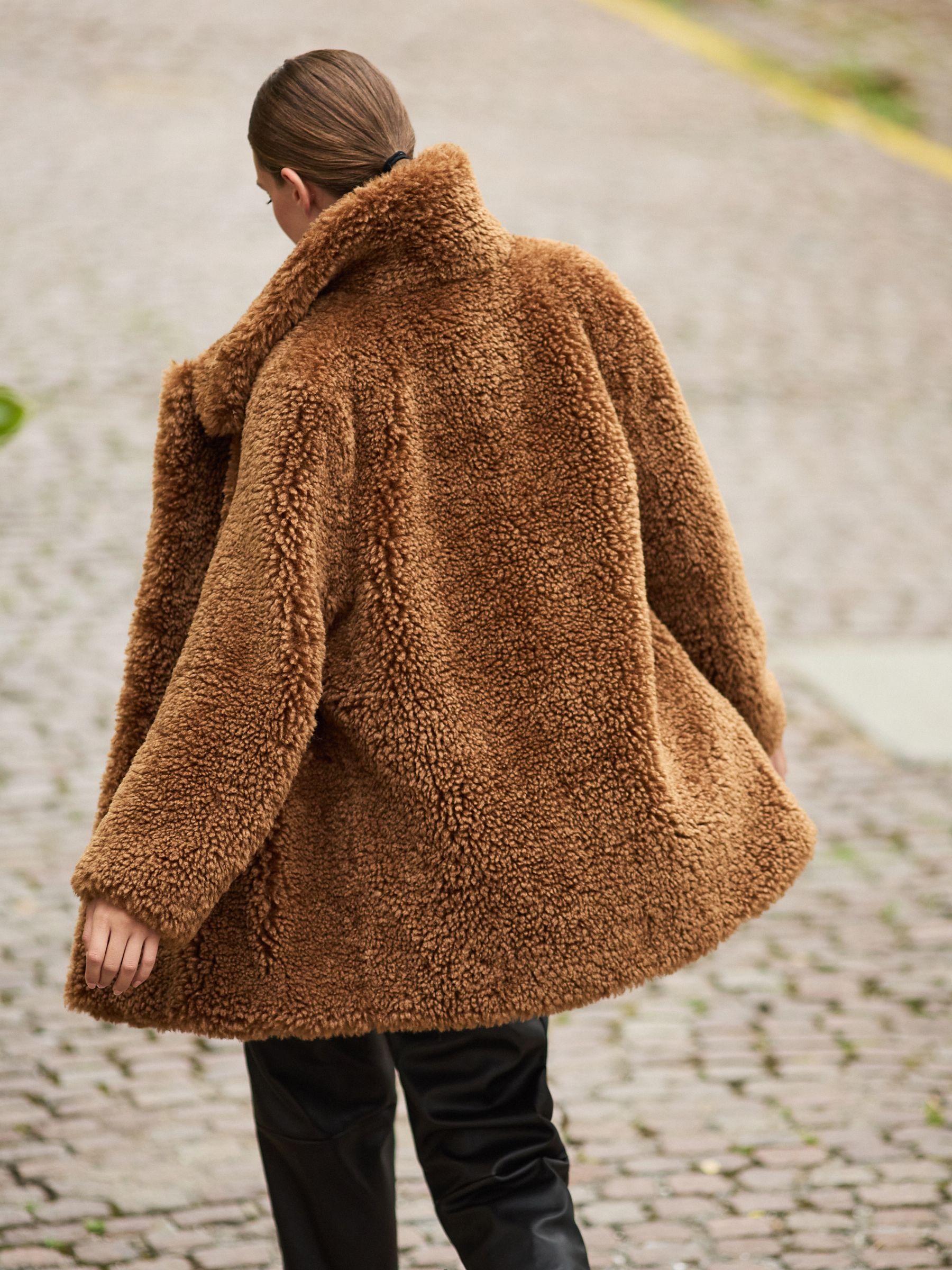 Buy Toffee Brown Teddy Borg Coat from the Next UK online shop