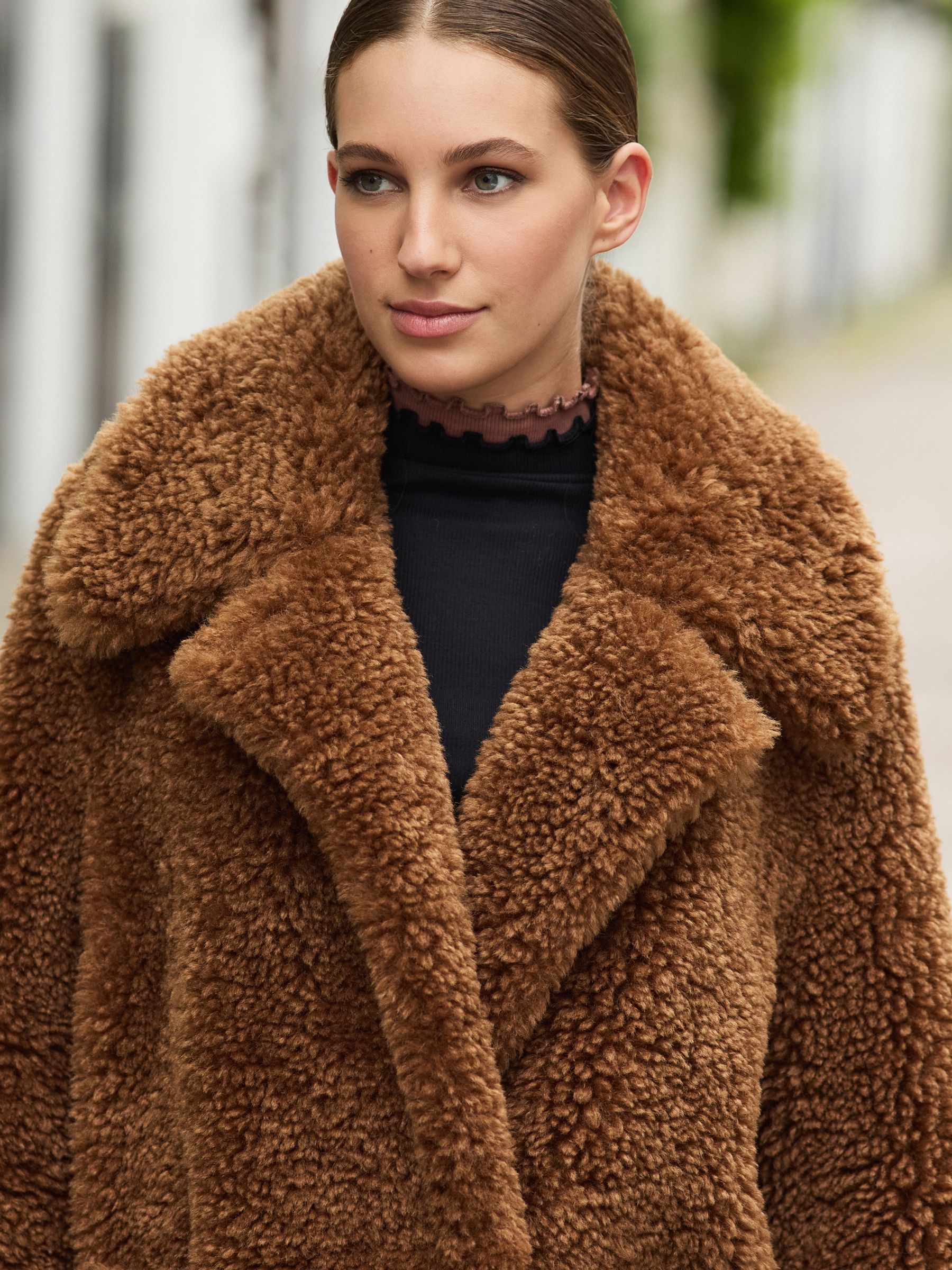 Buy Toffee Brown Teddy Borg Coat from the Next UK online shop