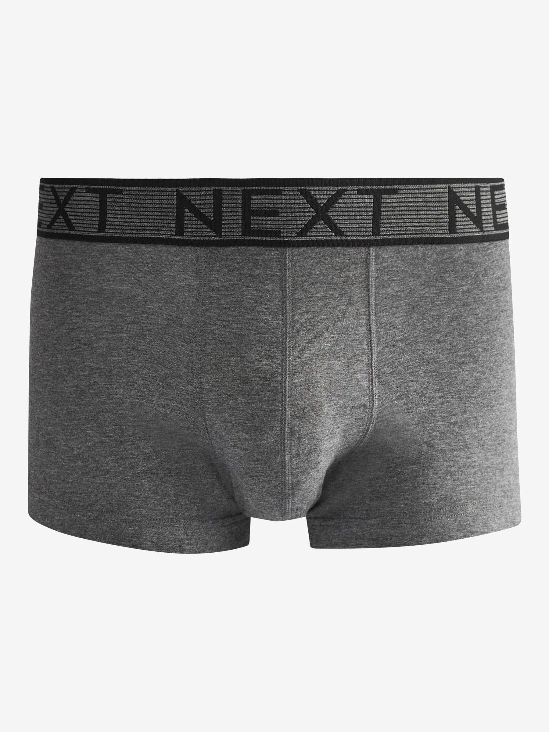 Buy Grey 10 pack Cotton Rich Blend Hipsters Boxers from the Next UK ...
