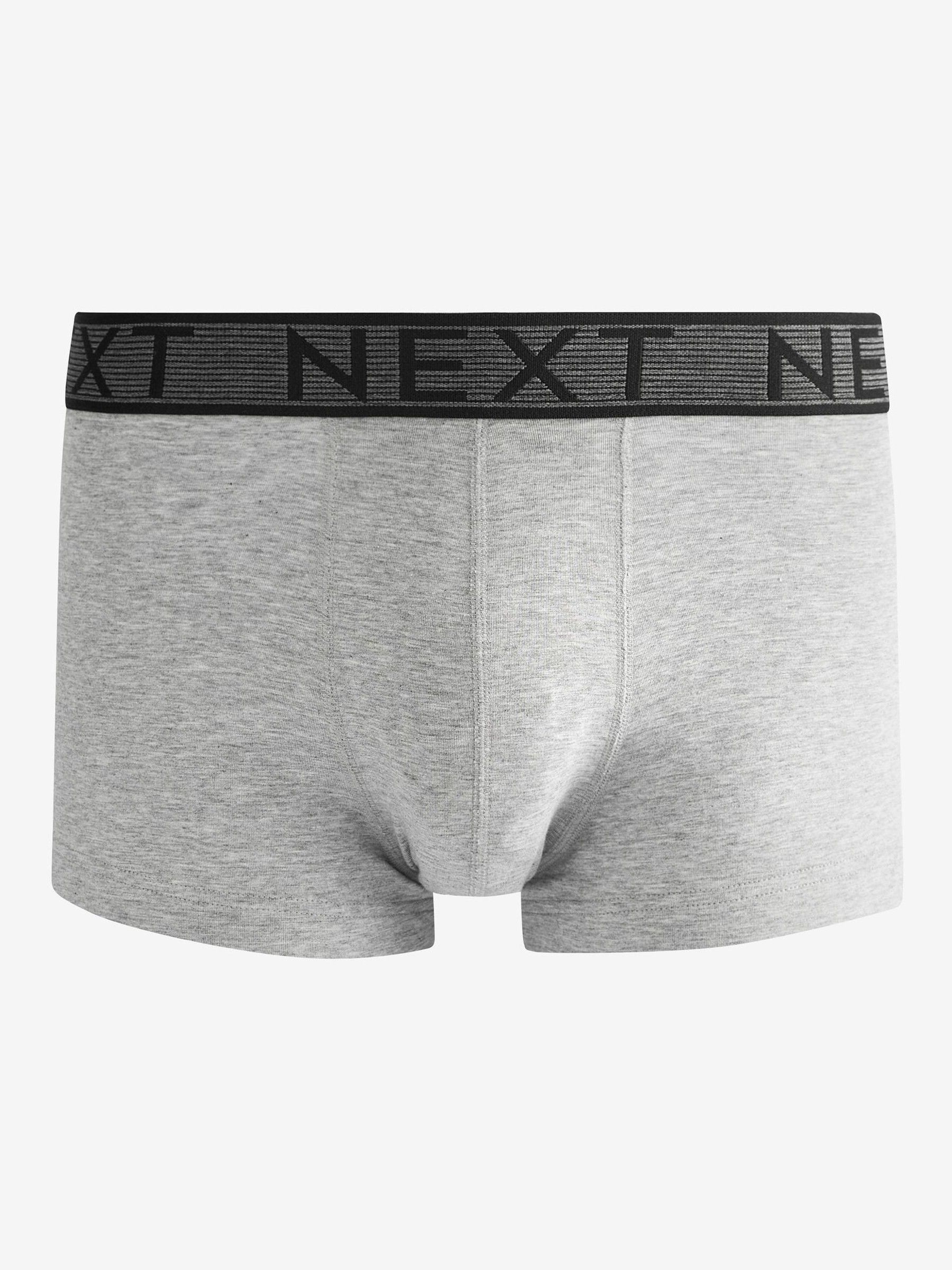 Buy Grey 10 pack Cotton Rich Blend Hipster Boxers from Next Saudi Arabia
