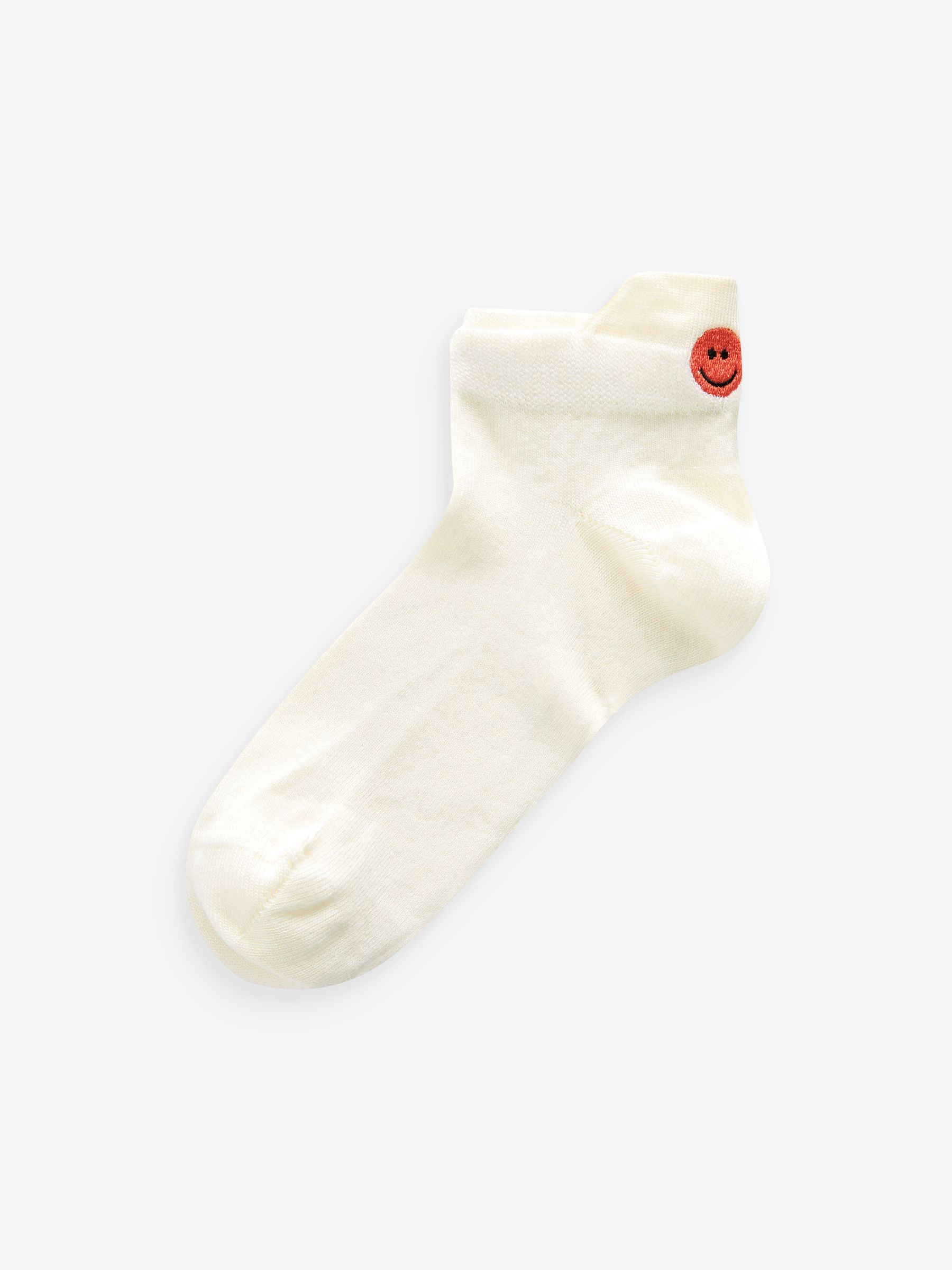 Buy Bright Embroidered Motif Trainers Socks 4 Pack from the Next UK ...