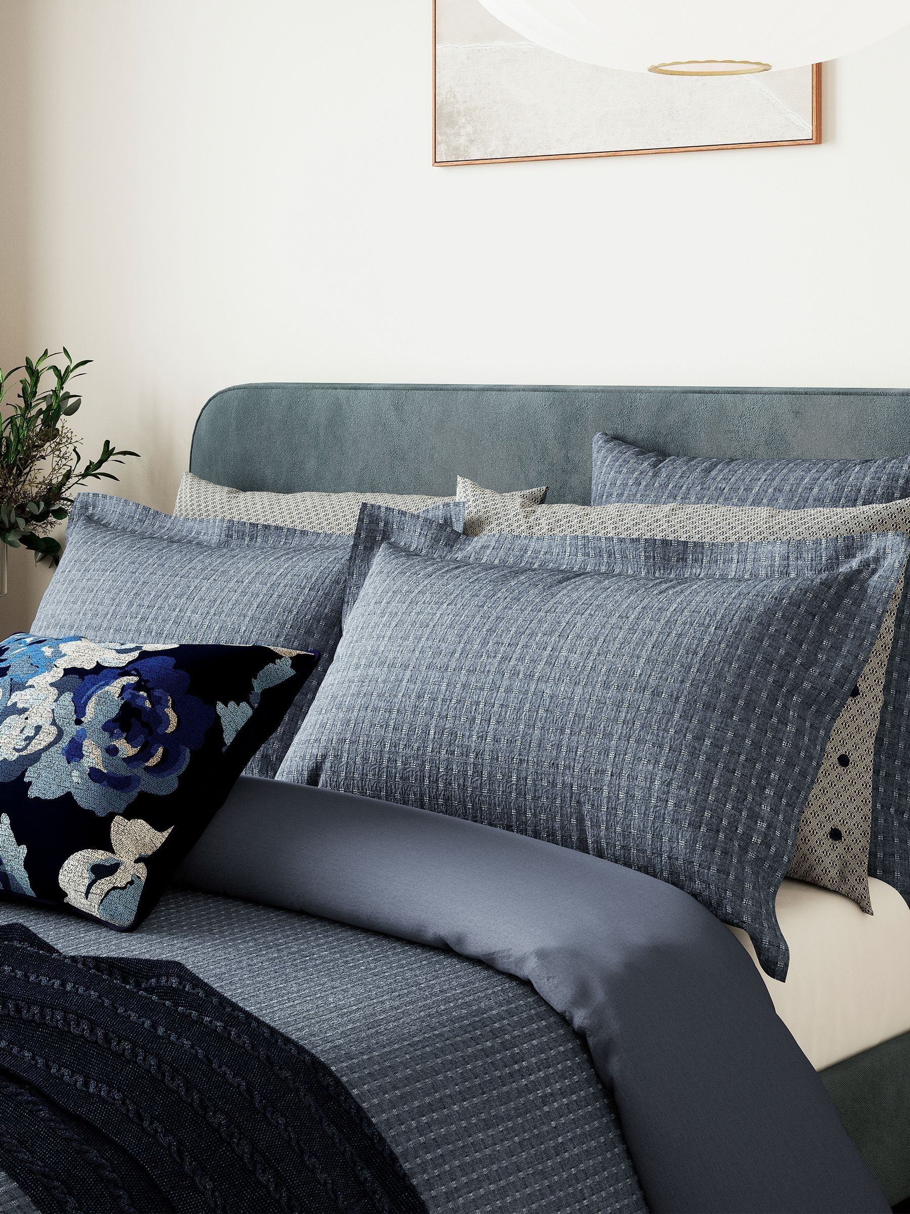 Buy Bedeck of Belfast Midnight Imara 100% Cotton Weave Duvet Cover and ...