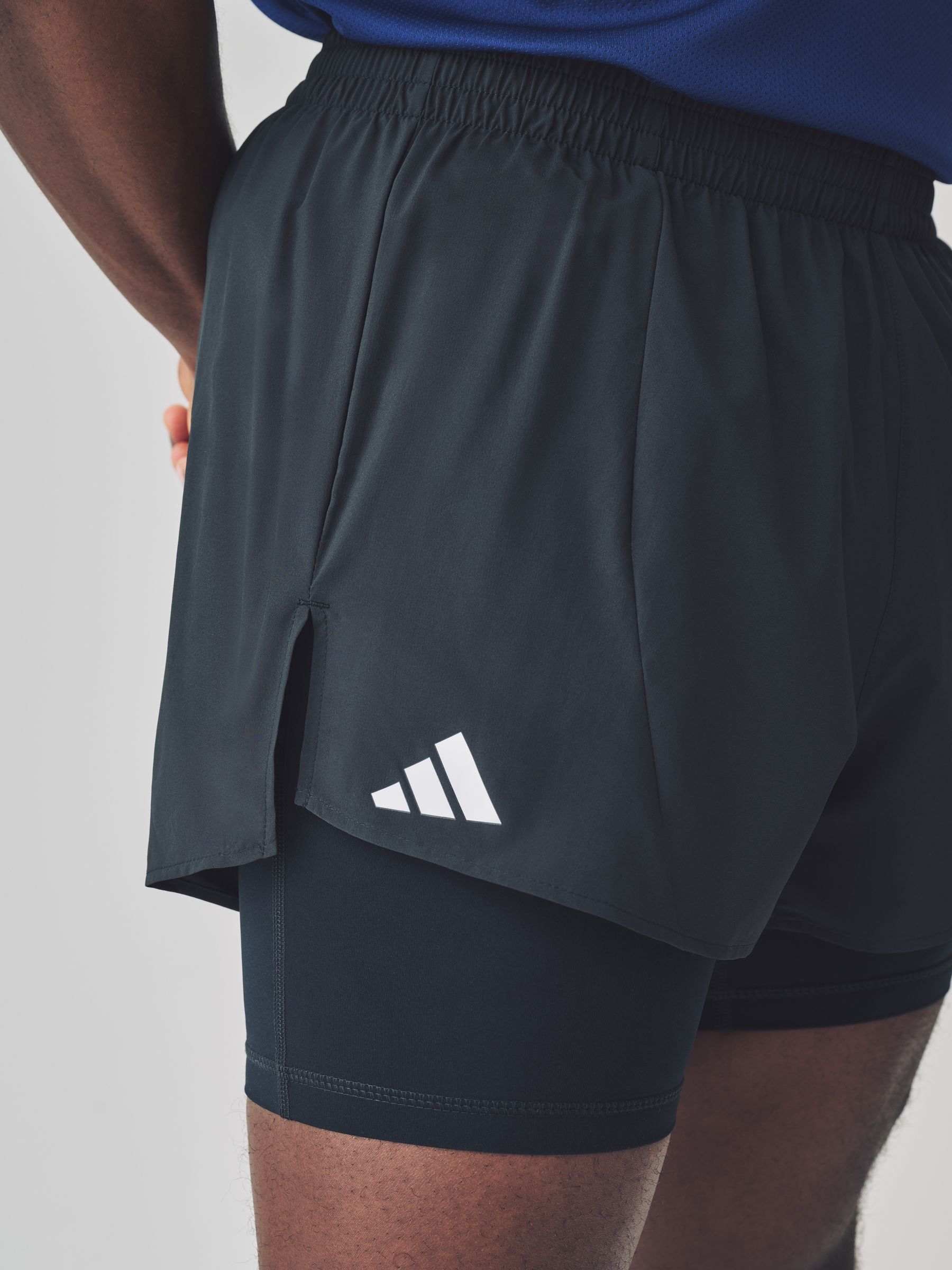 Buy adidas Black Adizero Essentials Running Shorts from the Next UK ...