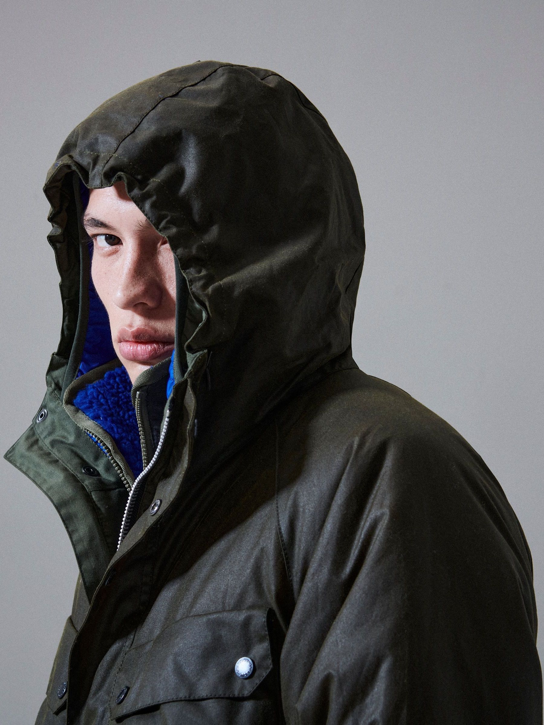 Buy Barbour Black Valley Waxed Hooded Jacket from Next Germany
