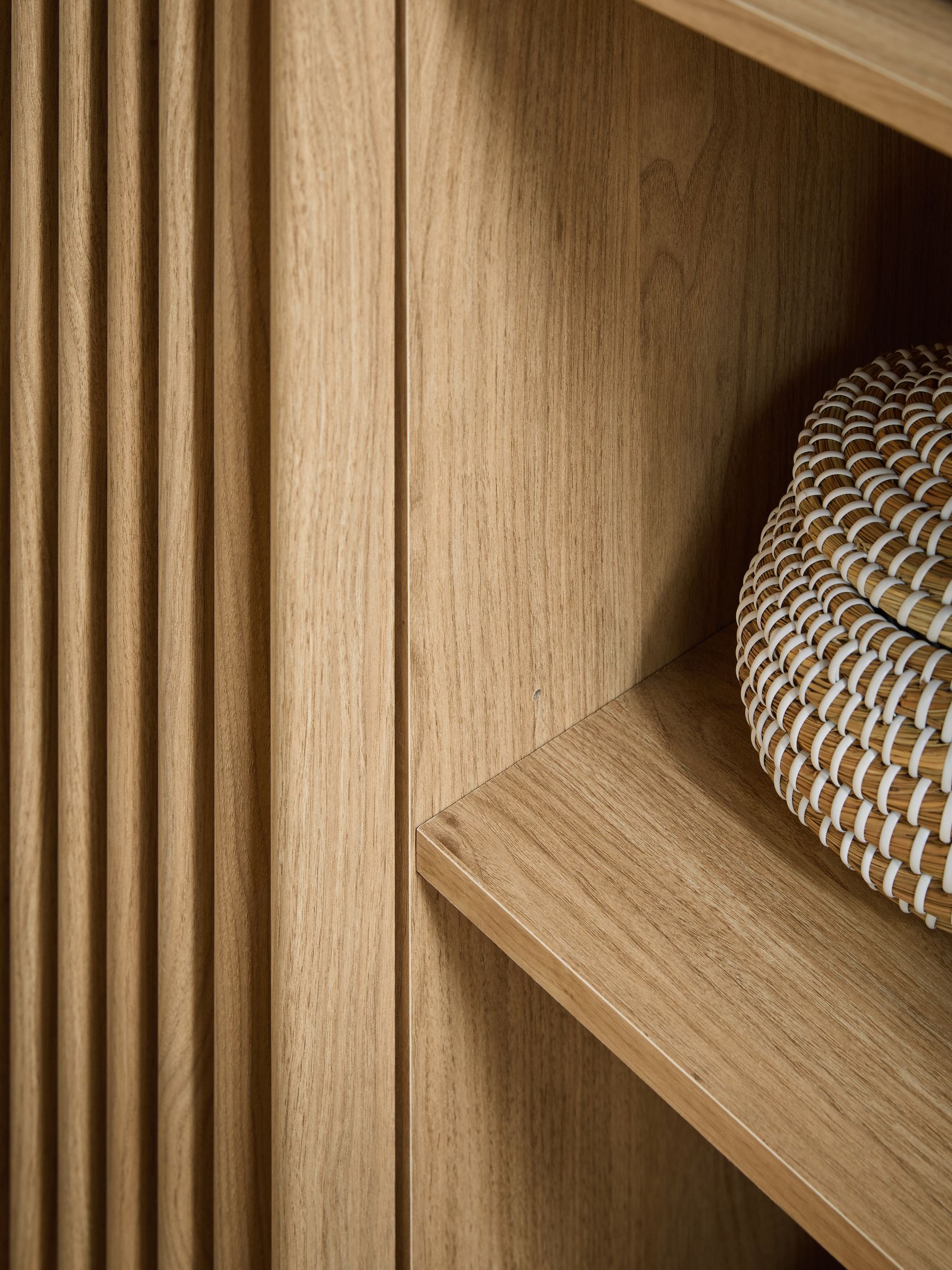 Buy MADE.COM Mid Oak Effect Tulma Sliding Triple Wardrobe from the Next ...