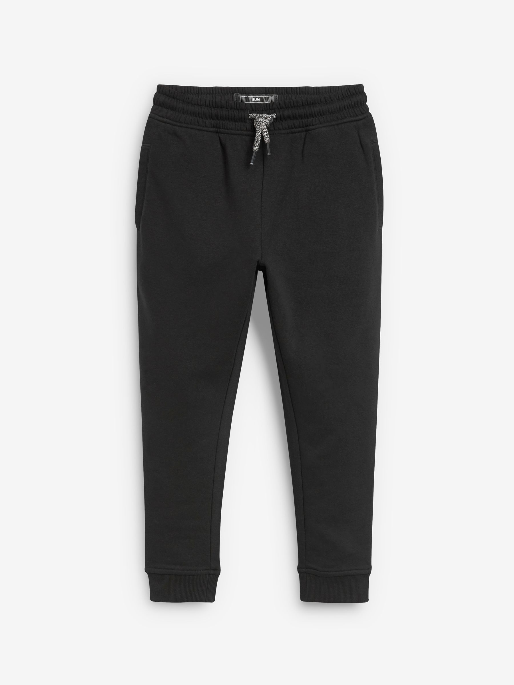 Buy Black/Grey/Navy Blue Slim Fit Joggers 3 Pack (3-16yrs) from Next ...