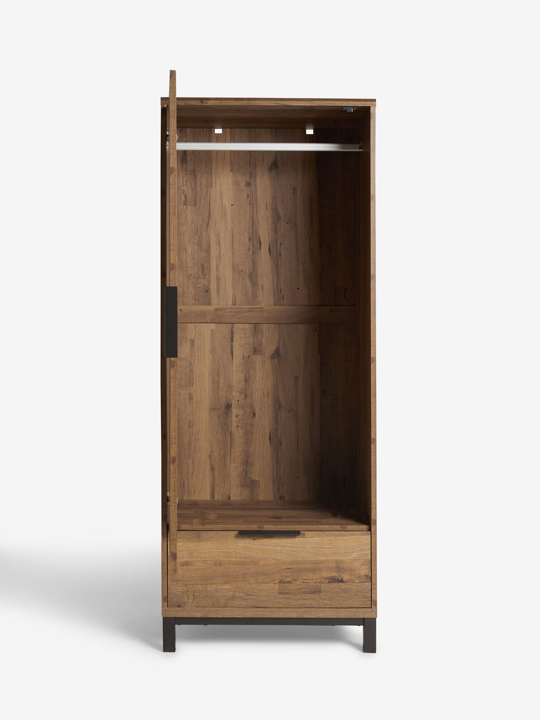 Buy Dark Bronx Oak Effect Single, 1 Drawer Wardrobe from the Next UK ...