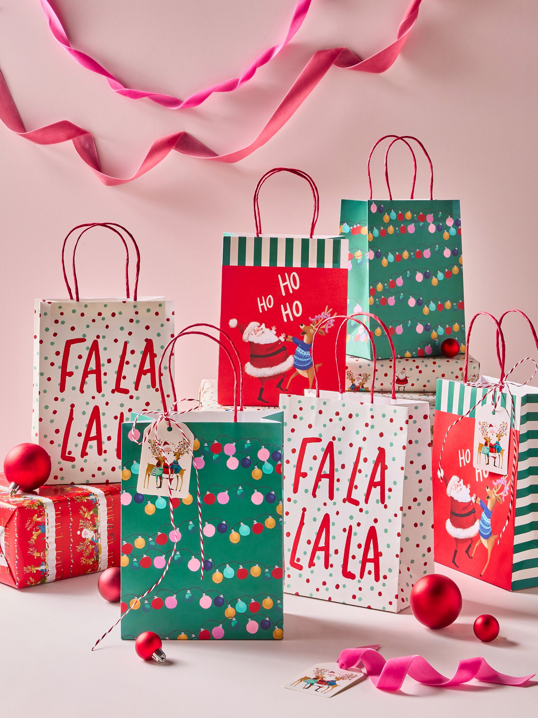 Buy Party Santa Christmas 6 Pack Gift Bags from Next Ireland