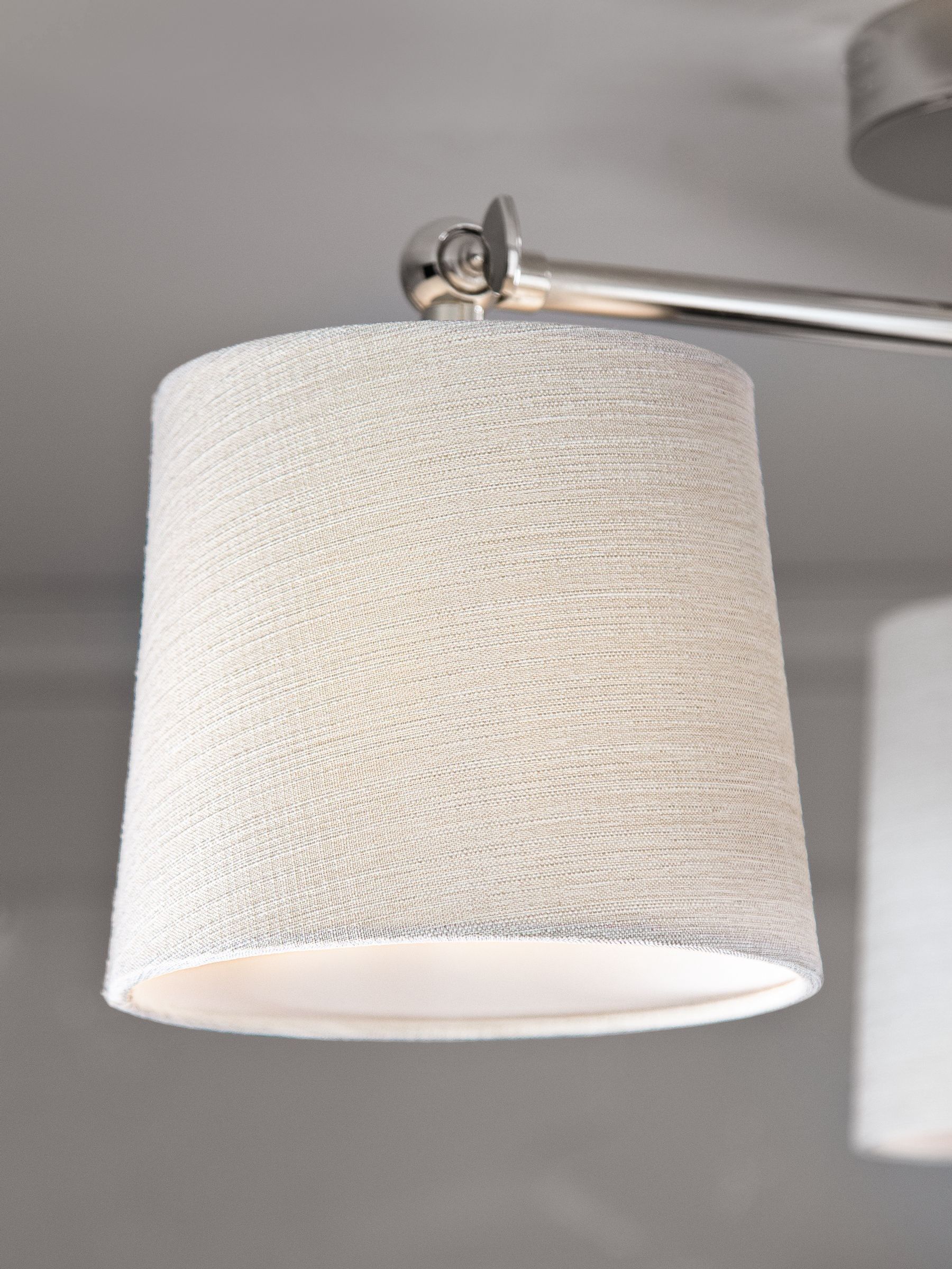 Buy Polished Nickel Woodstock 3 Light Flush Ceiling Light from the Next ...